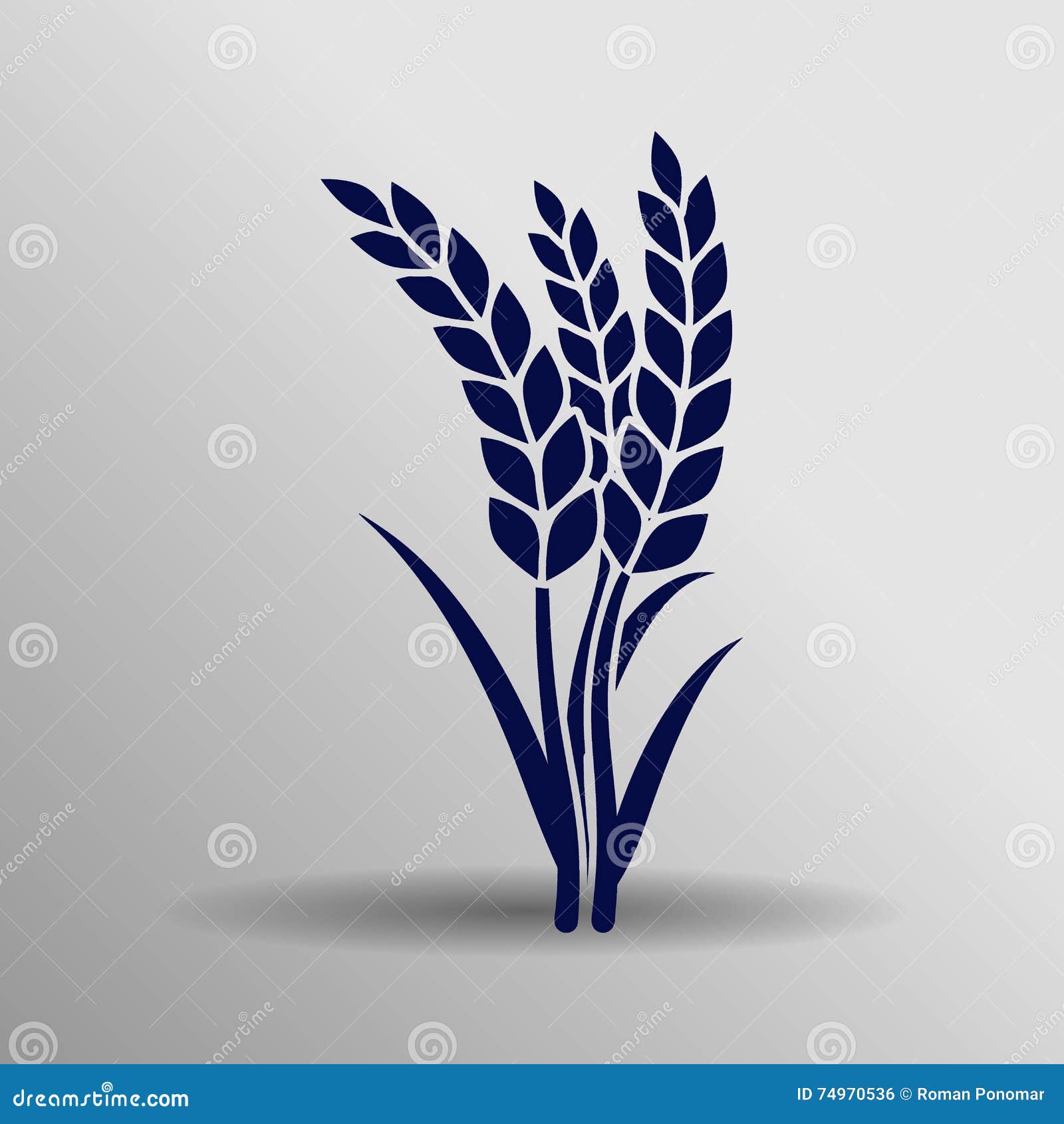 Wheat icon stock illustration. Illustration of bright - 74970536