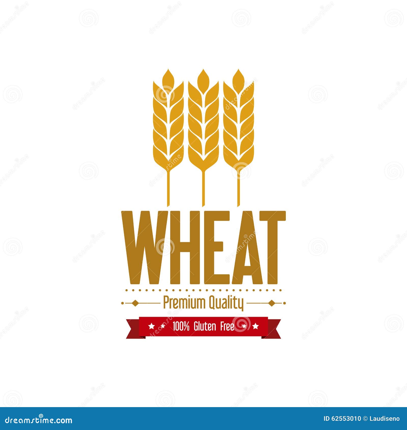 Wheat Label Cartoon Vector | CartoonDealer.com #62552915