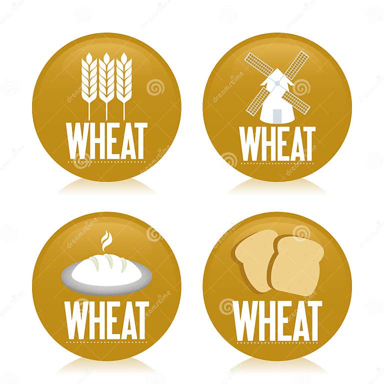 Wheat Labels stock vector. Illustration of bakery, cereals - 62552976