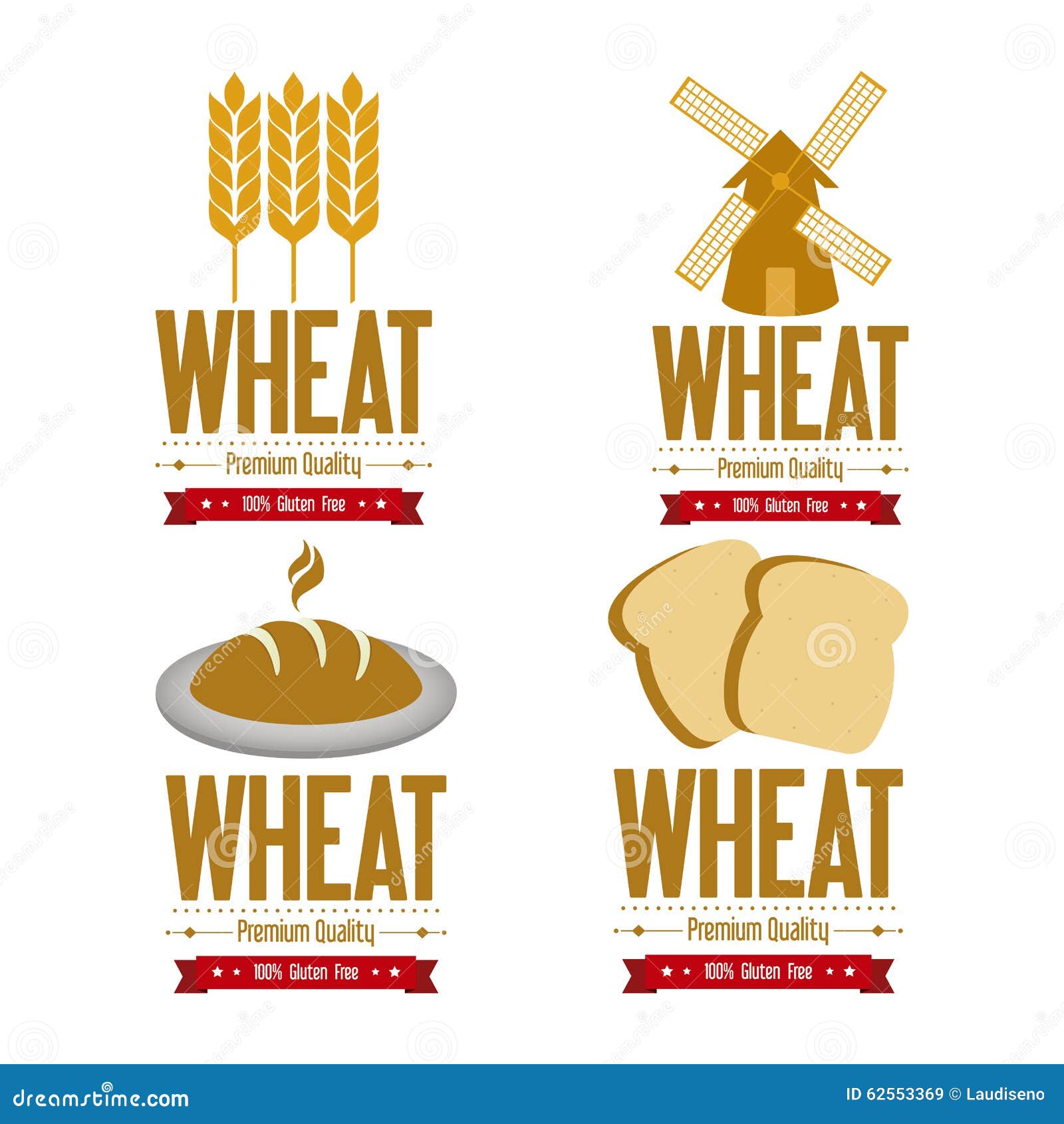 Wheat Labels stock vector. Illustration of label, grain - 62553369