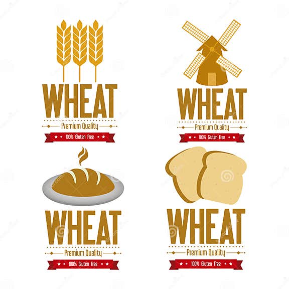 Wheat Labels stock vector. Illustration of label, grain - 62553369