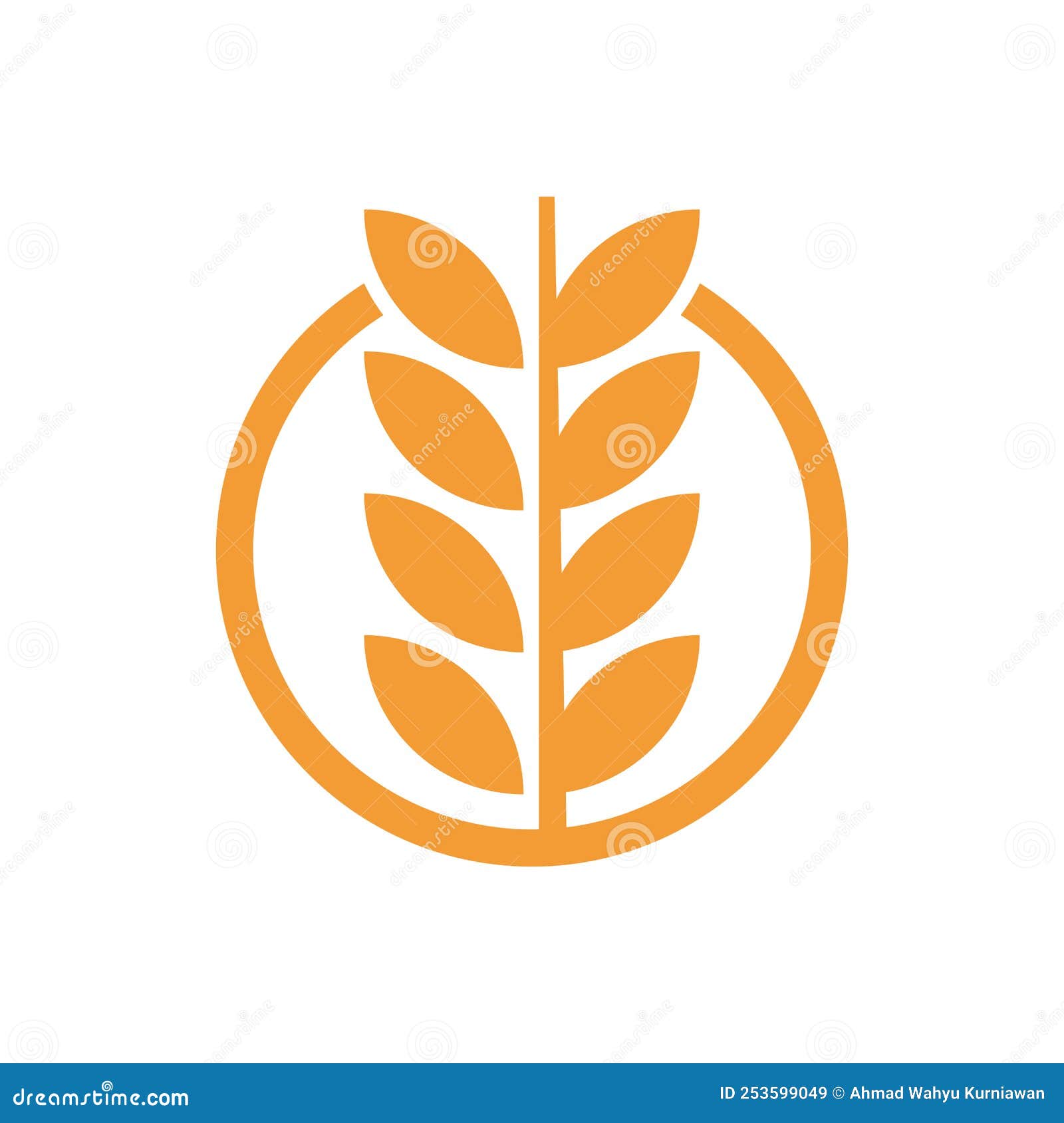 Wheat logo template stock vector. Illustration of sign - 253599049