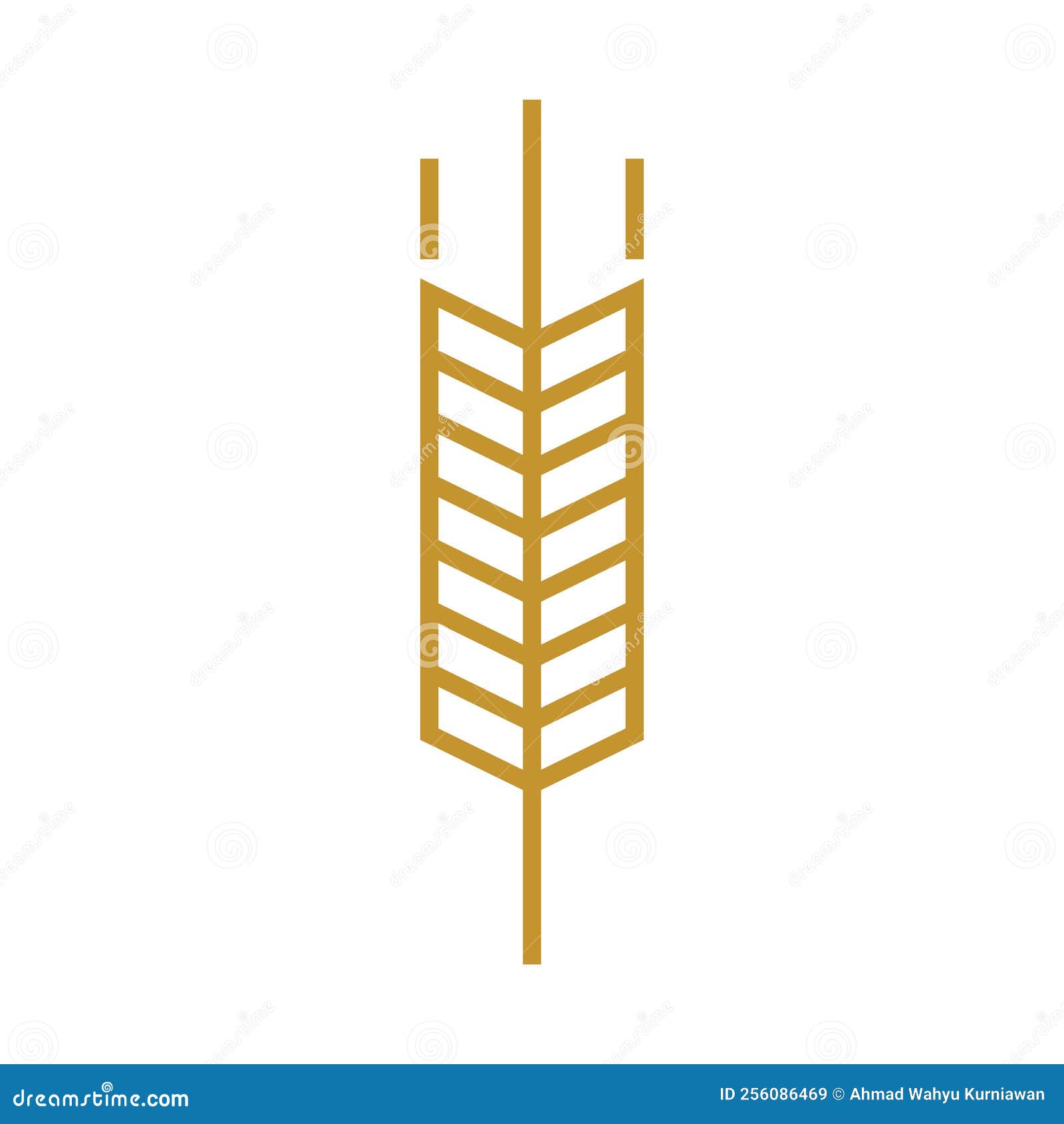 Wheat logo template stock vector. Illustration of nutrition - 256086469