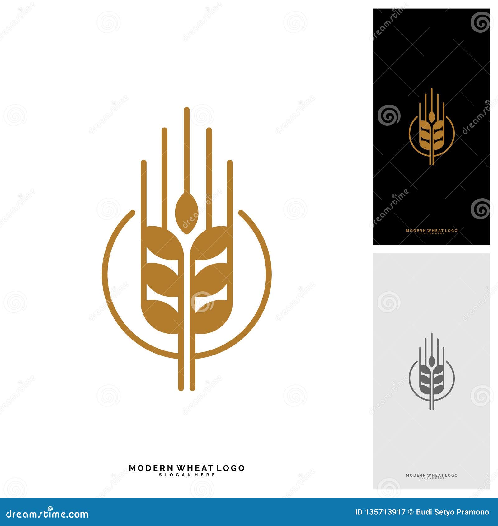 Wheat Luxury Grain and Bread Labels. Nature Wheat Stock Vector ...