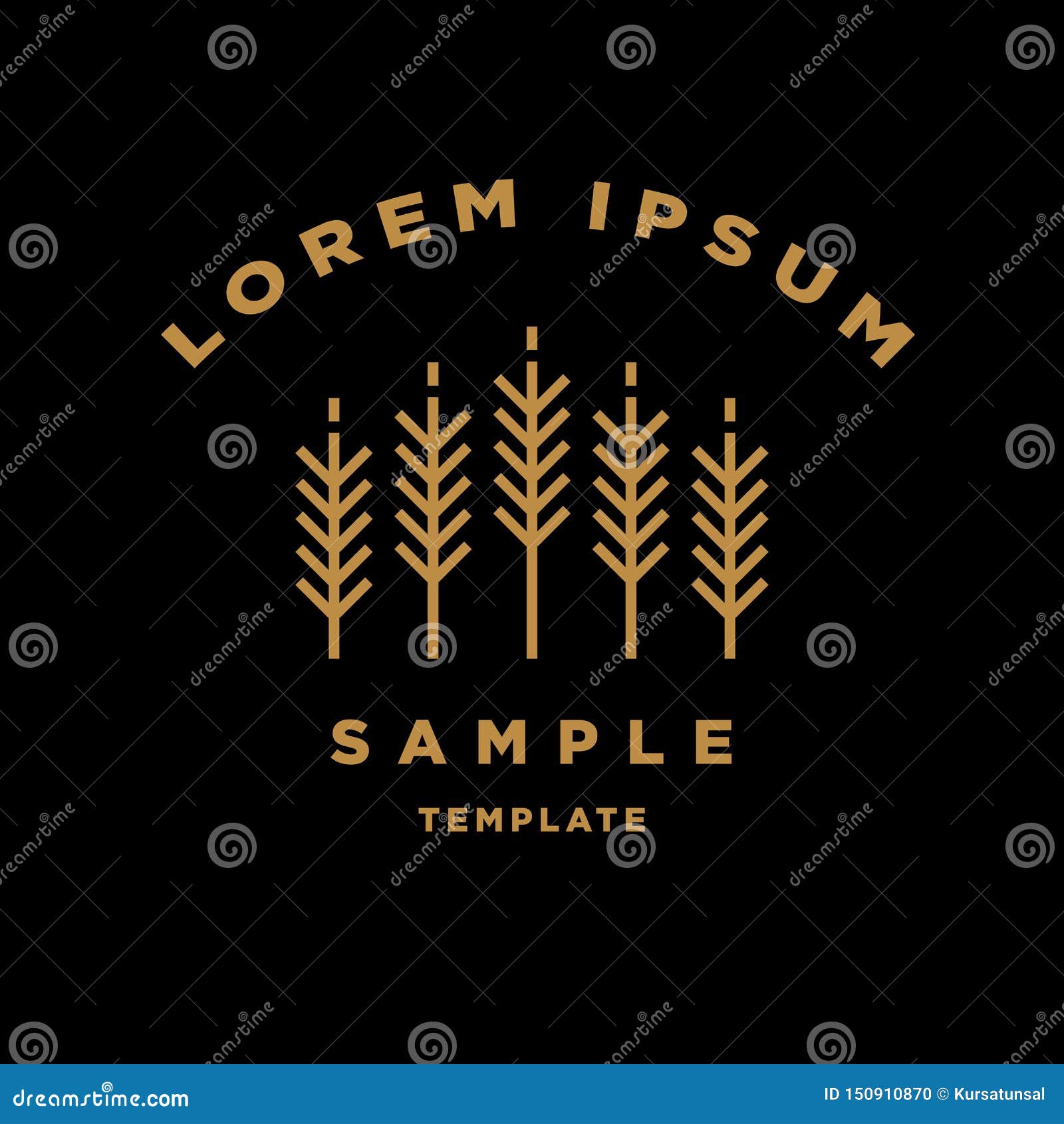 Wheat Minimal Sign Vector Design Stock Vector - Illustration of sign ...