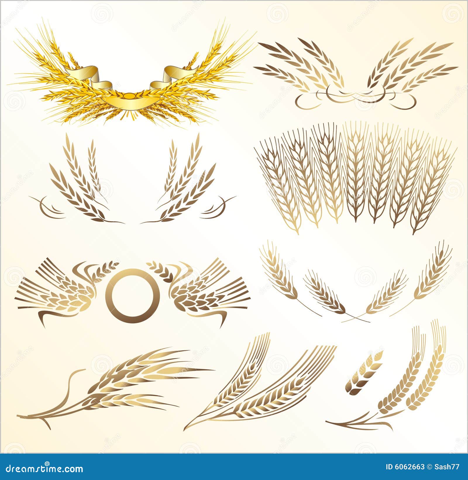 Wheat mix stock vector. Illustration of artistic, bread - 6062663