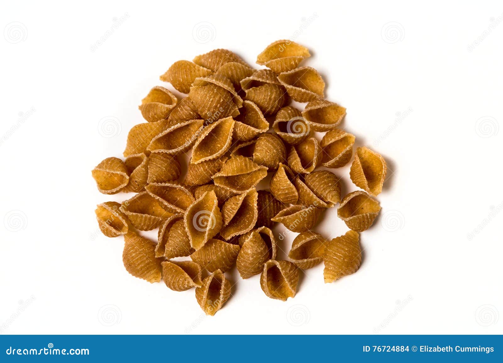 Wheat pasta shells stock photo. Image of food, healthy - 76724884