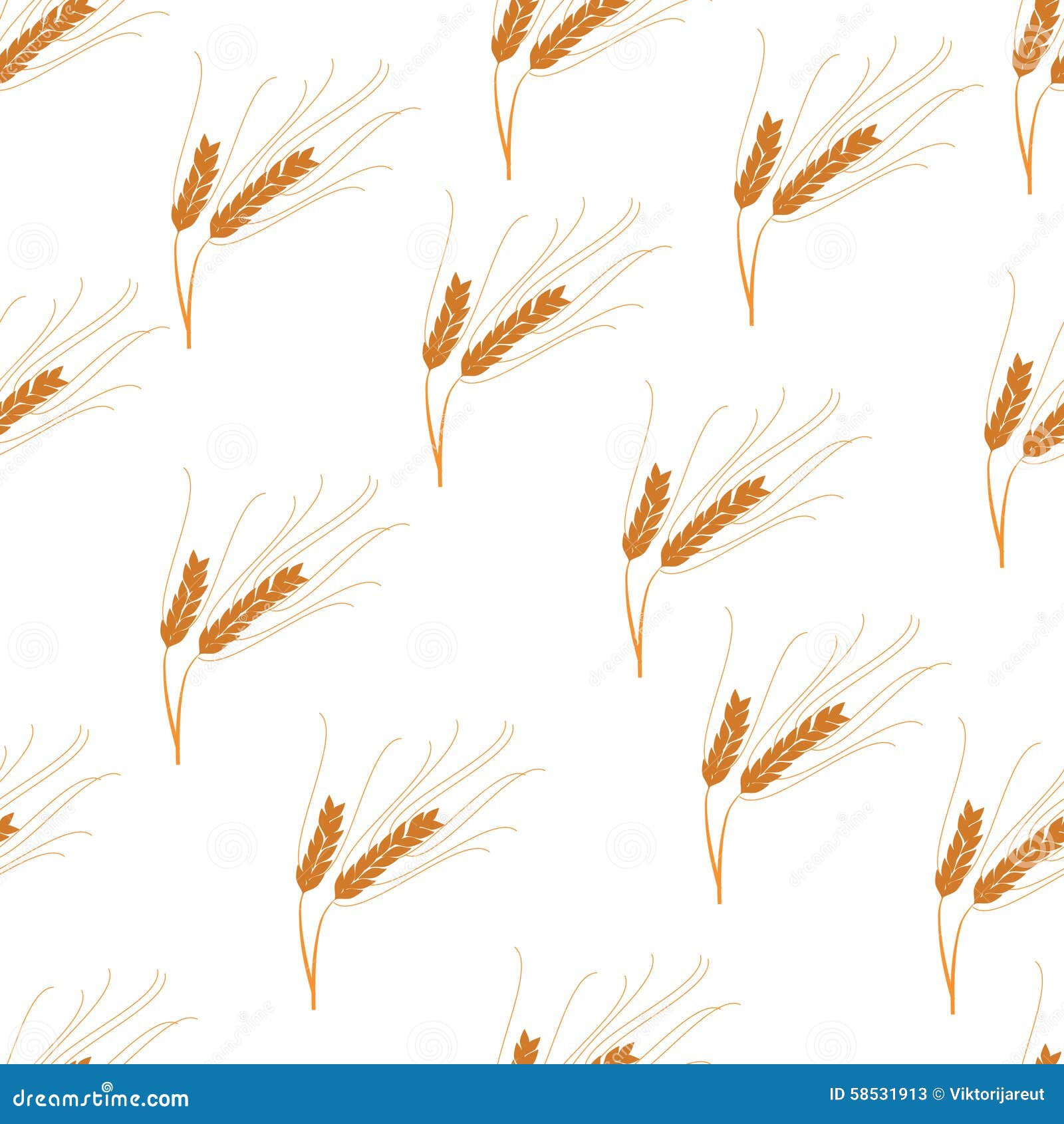 Wheat pattern stock illustration. Illustration of plant - 58531913