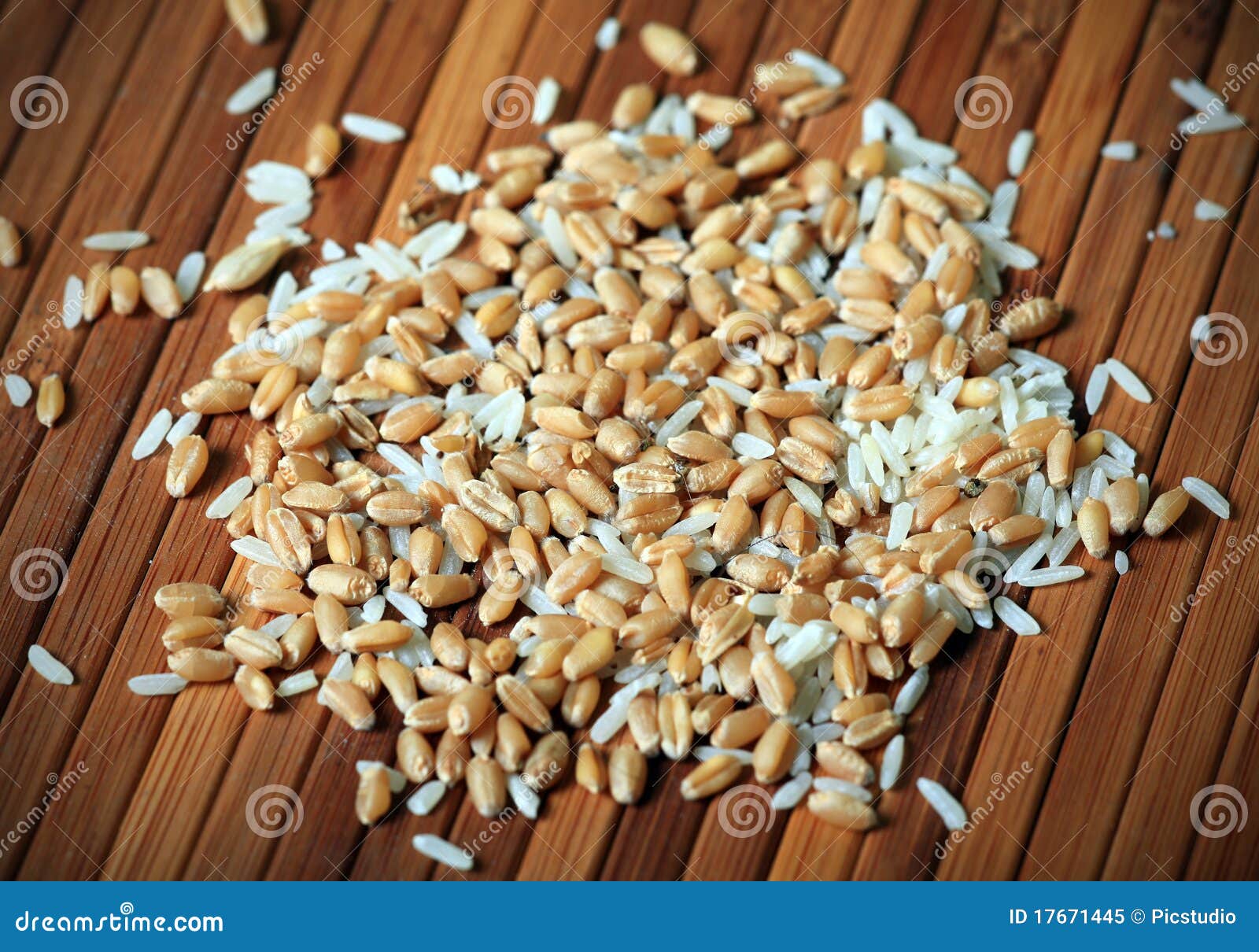 Wheat and rice stock image. Image of mixture, background - 17671445