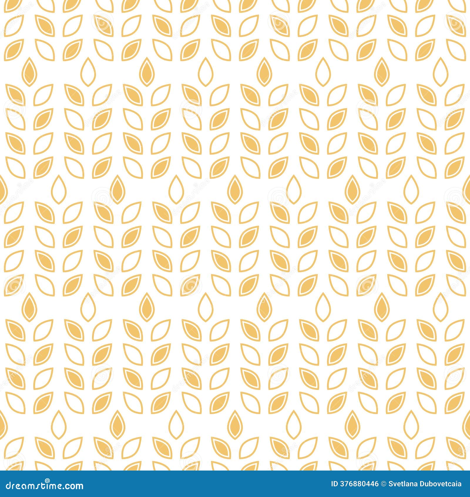 Wheat Seamless Pattern. Bakery Background. Bread Grain Texture. Spike ...