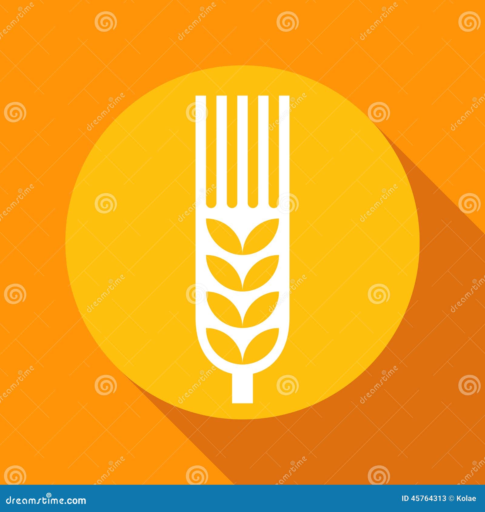 Wheat sign stock vector. Illustration of natural, healthy - 45764313