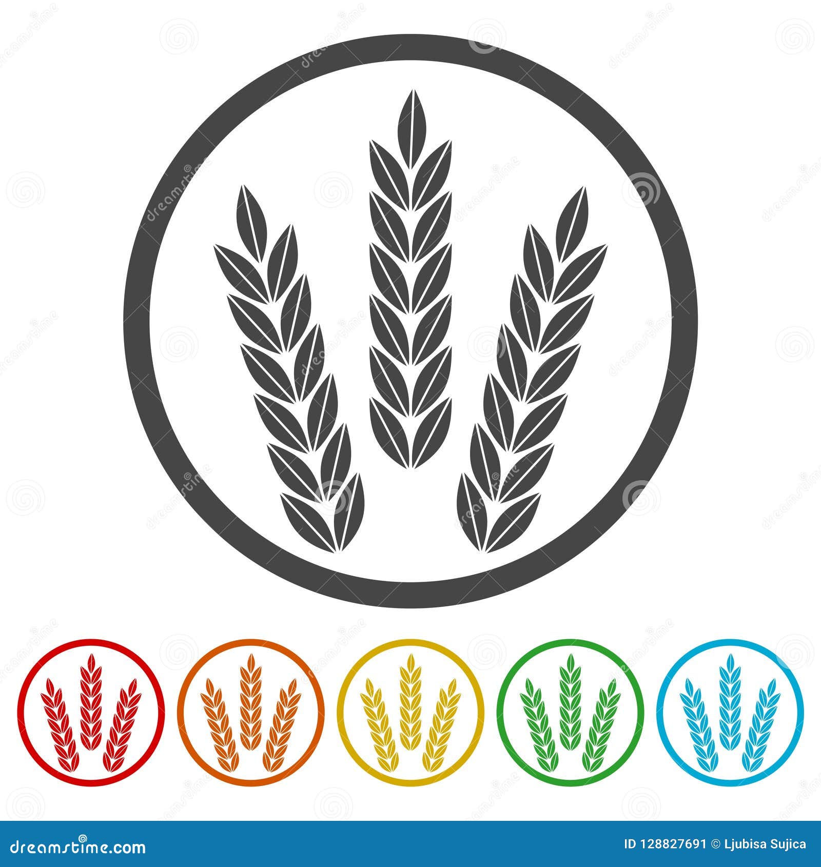 Wheat Sign - Vector Illustration Stock Vector - Illustration of ...