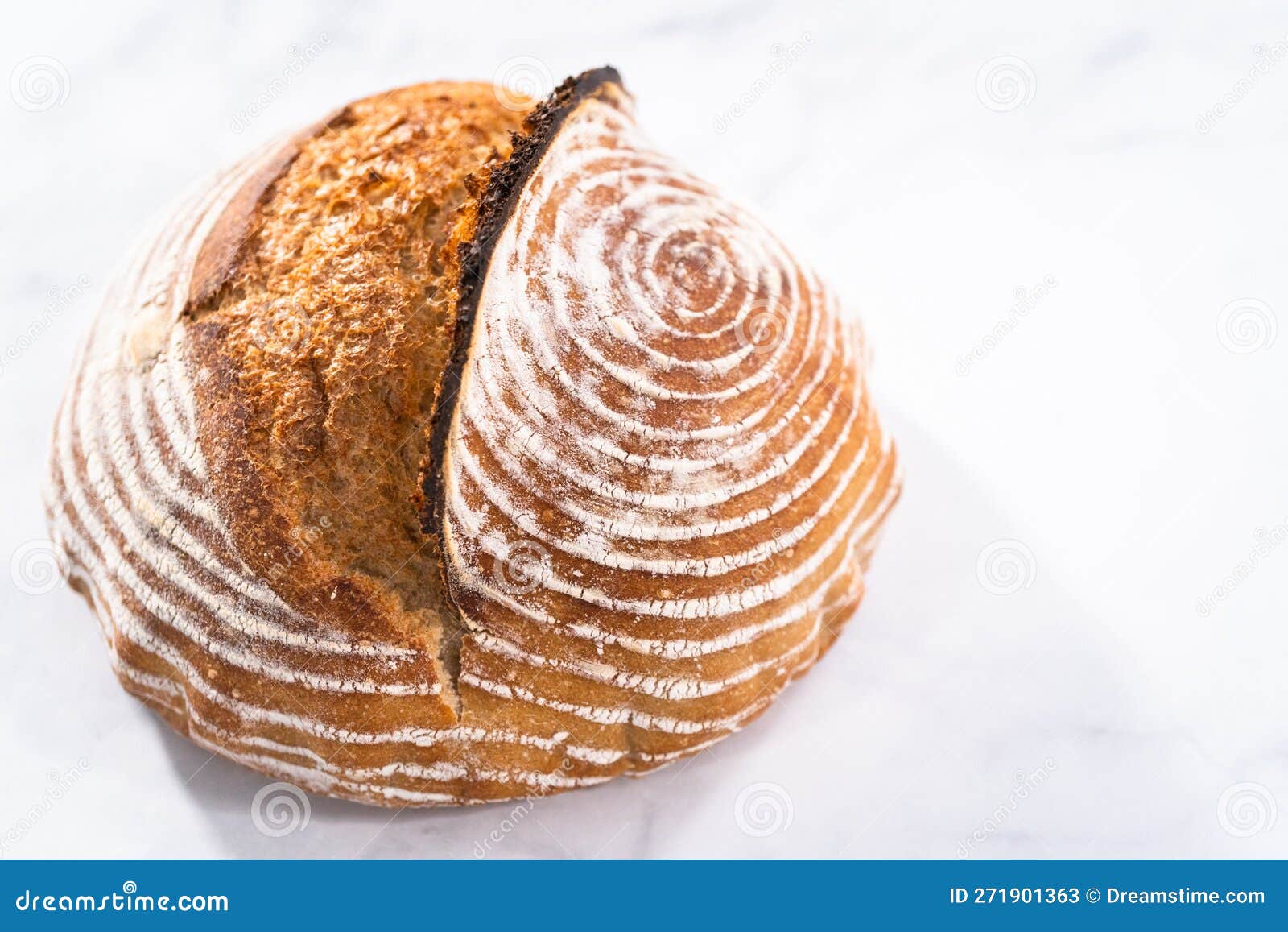 Wheat Sourdough Bread stock image. Image of loaf, homemade - 271901363