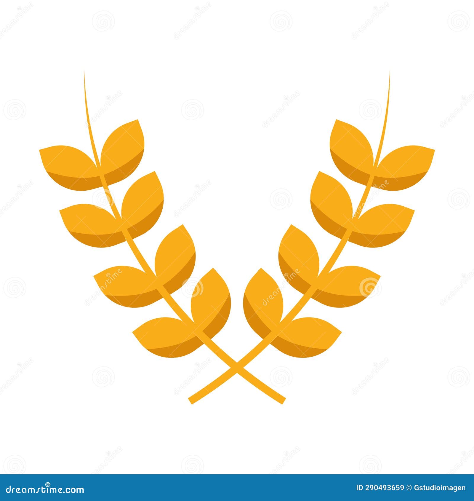 Wheat spike icon stock vector. Illustration of isolation - 290493659