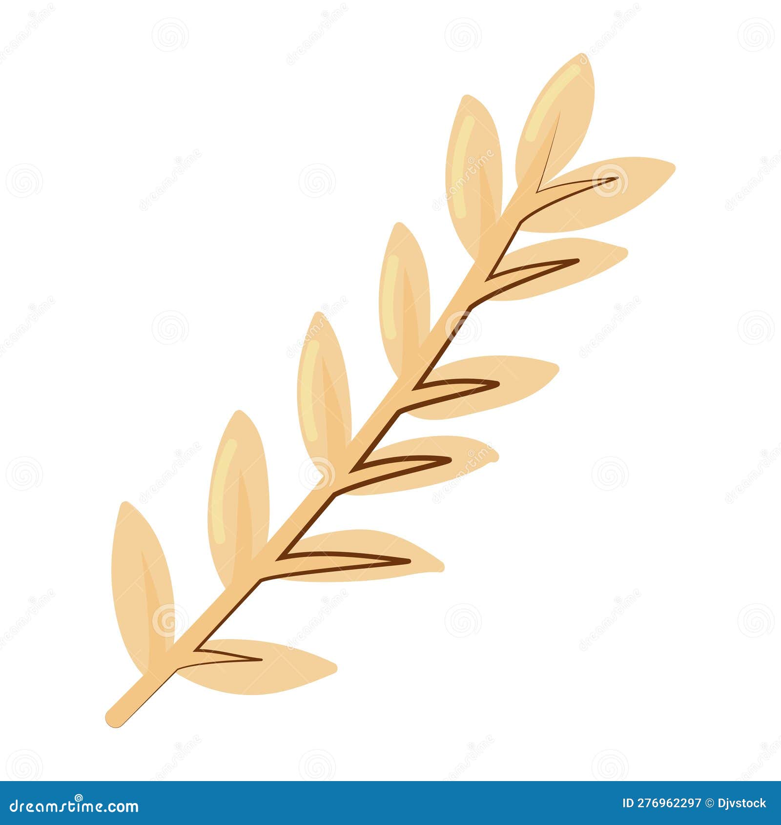 Wheat spike stem stock vector. Illustration of design - 276962297