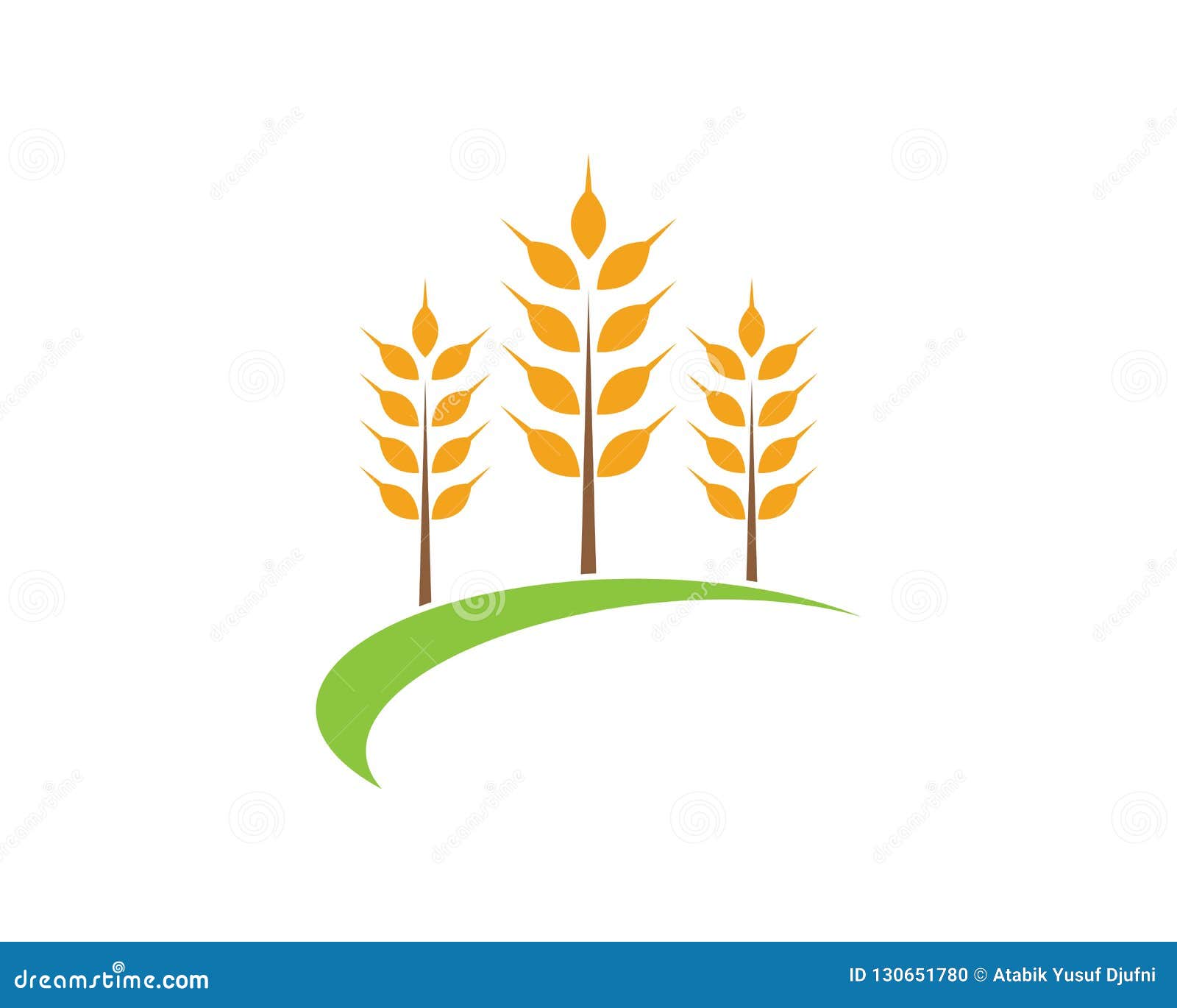 Wheat symbol illustration stock vector. Illustration of template ...