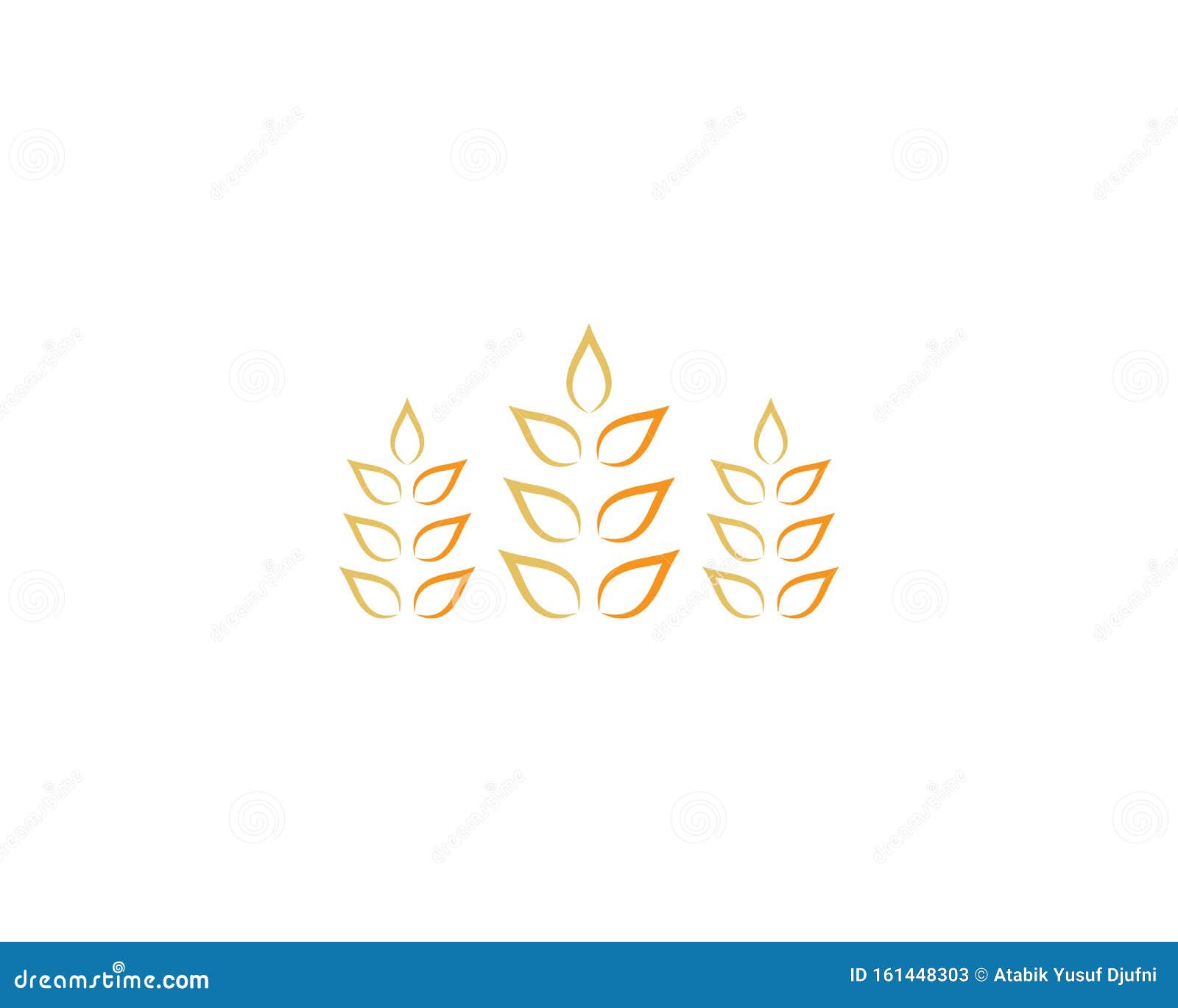 Wheat Symbol Vector Icon Illustration Stock Vector - Illustration of ...