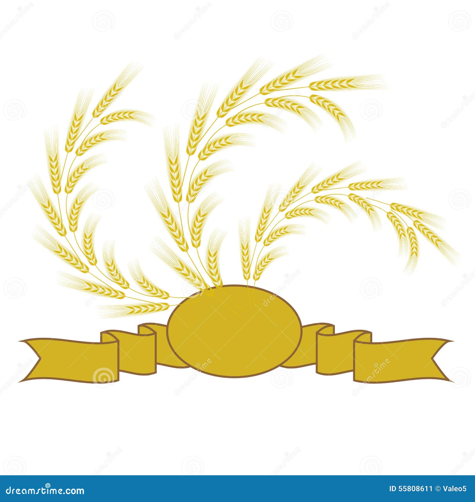 Wheat Symbol stock illustration. Illustration of nature - 55808611