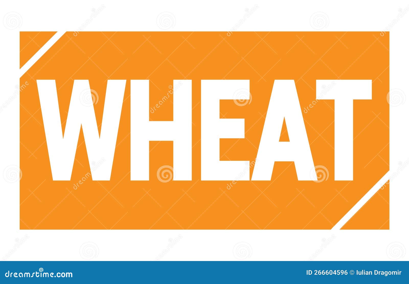 WHEAT Text Written on Orange Stamp Sign Stock Illustration ...
