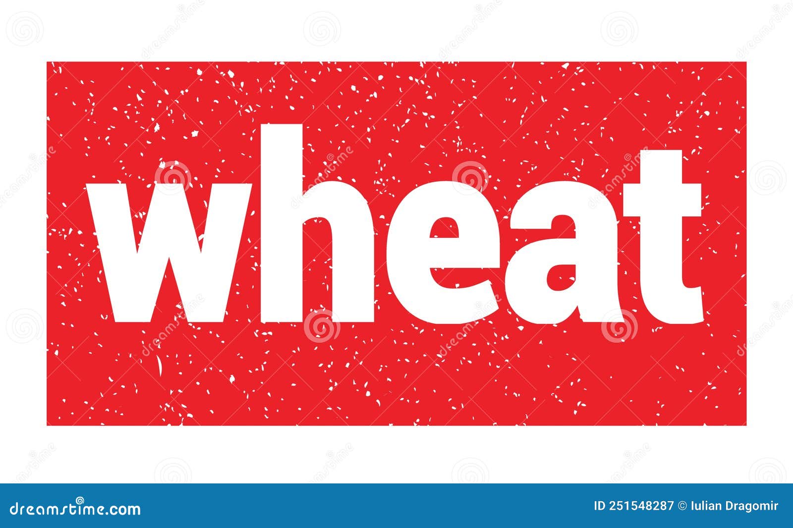 Wheat Text Written on Red Stamp Sign Stock Illustration - Illustration ...