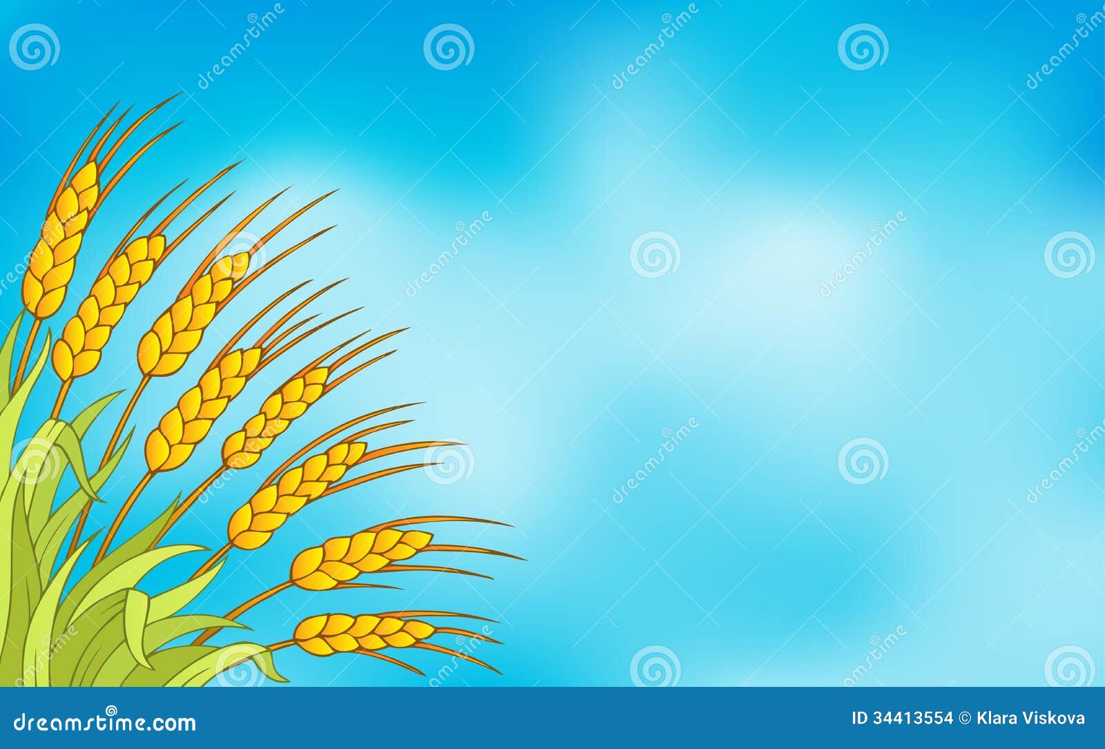 Wheat theme image 1 stock vector. Illustration of natural - 34413554