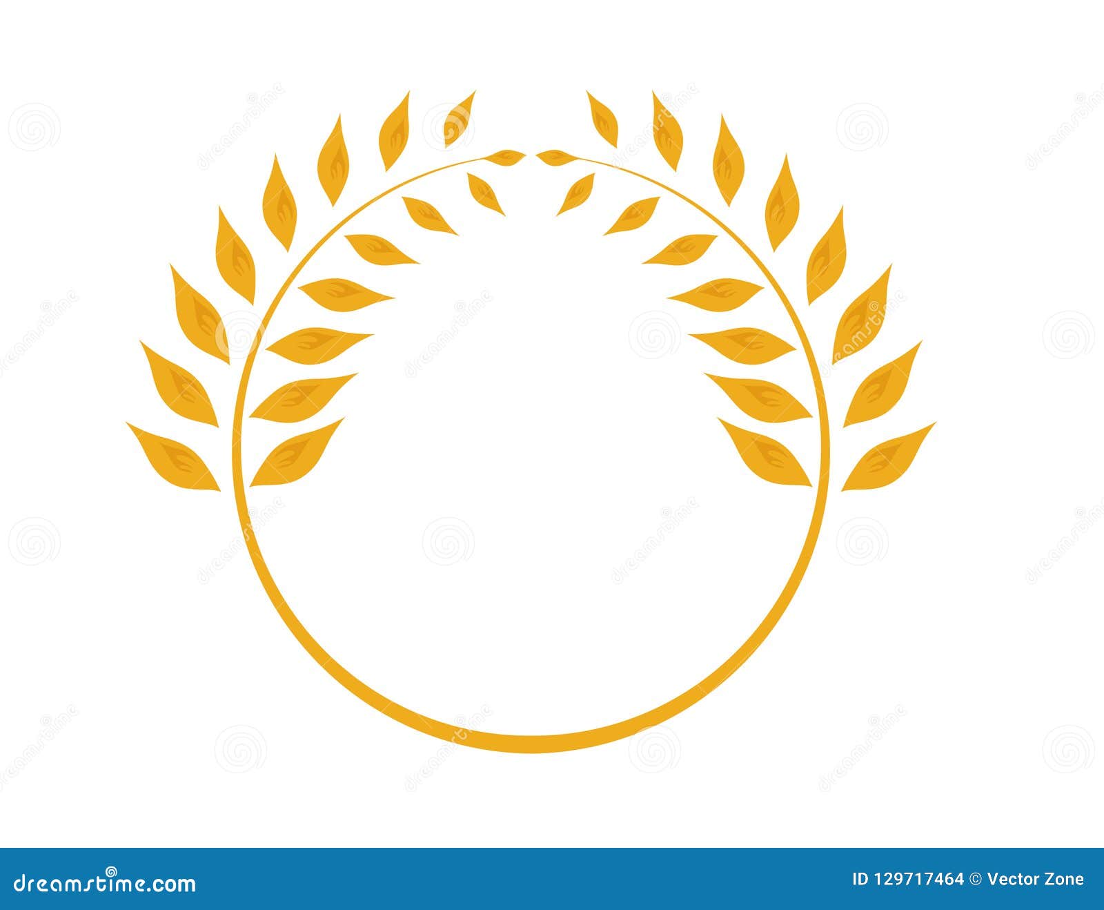 Wheat Vector Circle Icon in White Background Stock Vector ...