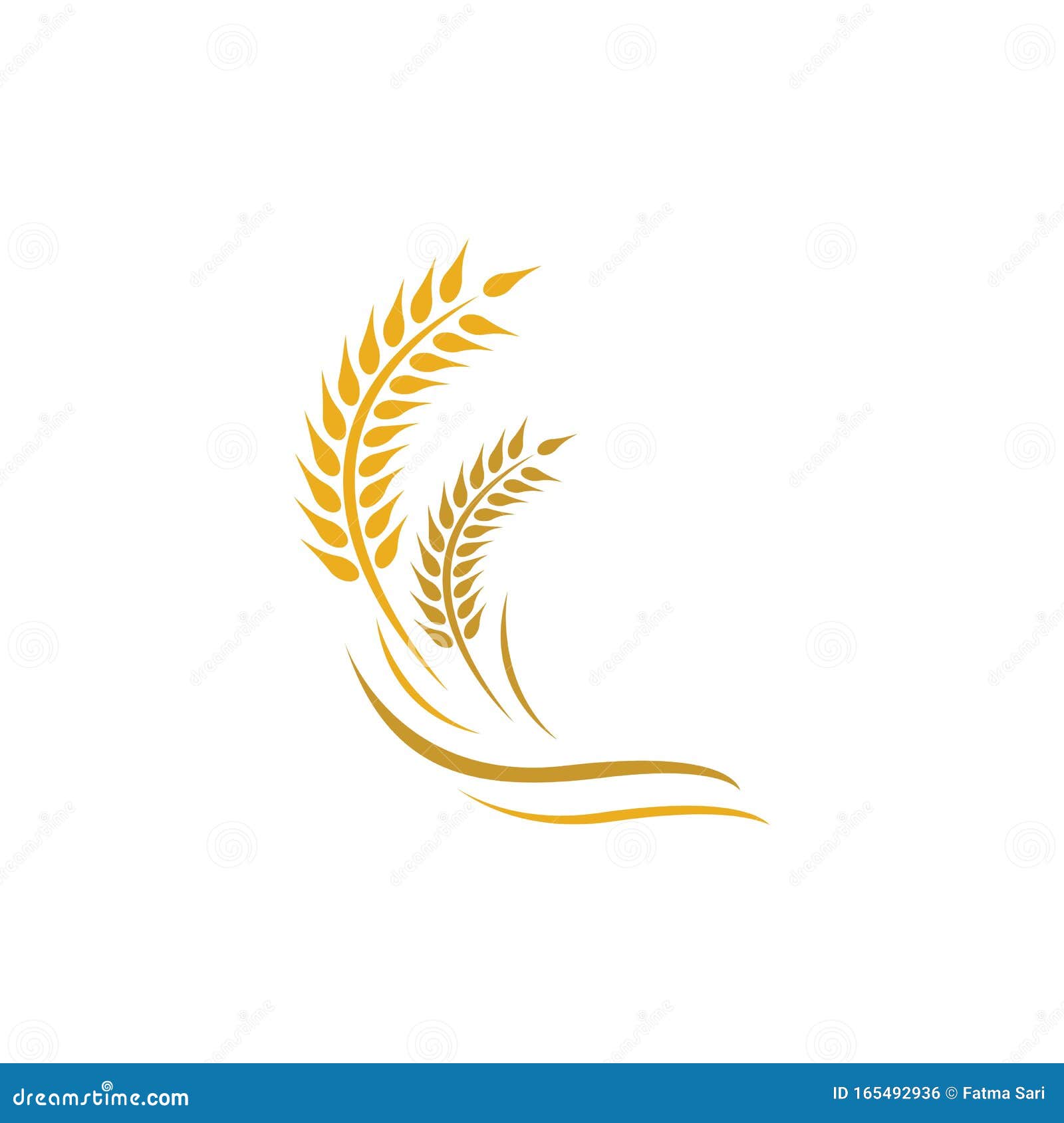 Wheat vector icon stock vector. Illustration of background - 165492936
