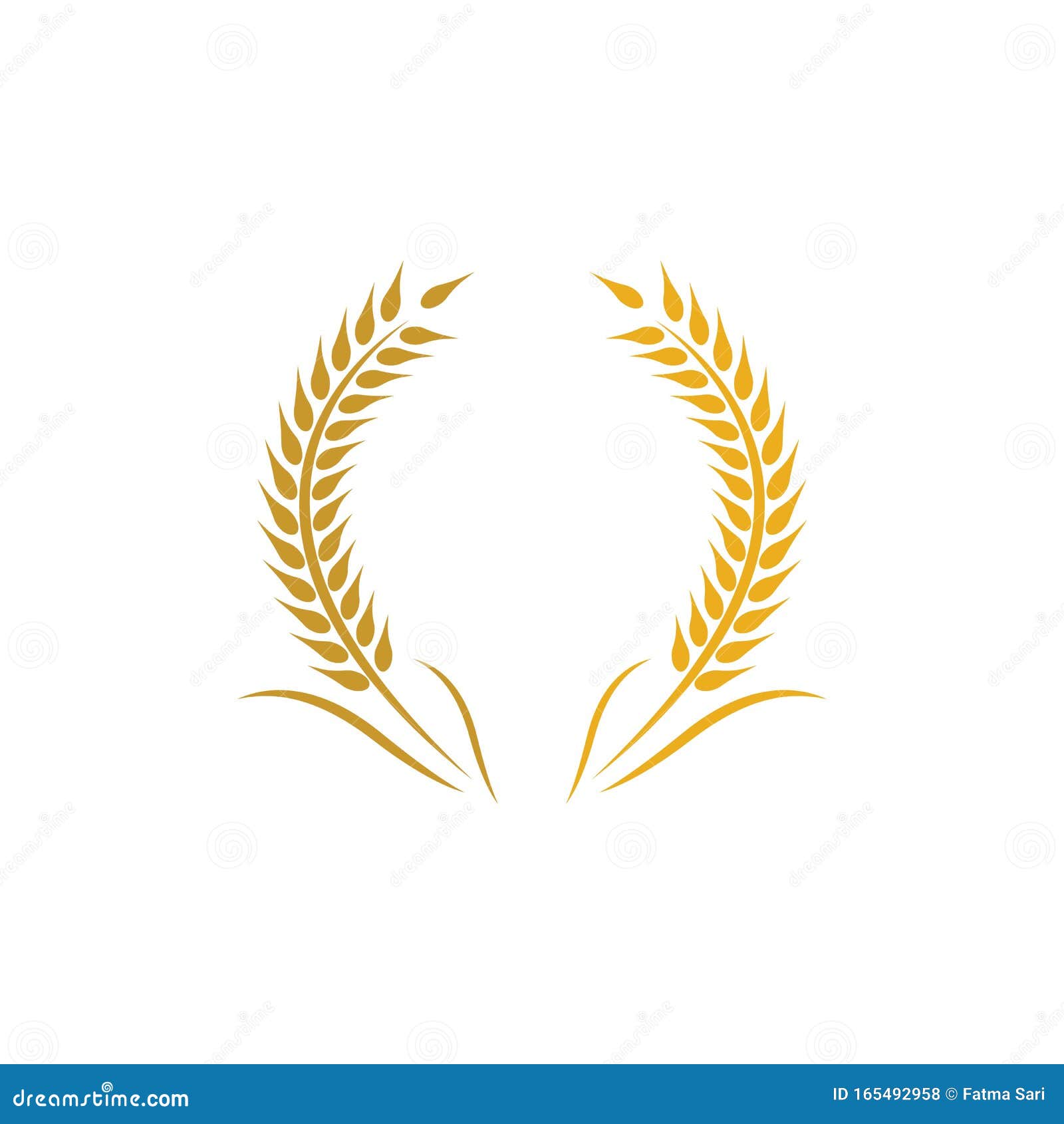 Wheat vector icon stock vector. Illustration of market - 165492958