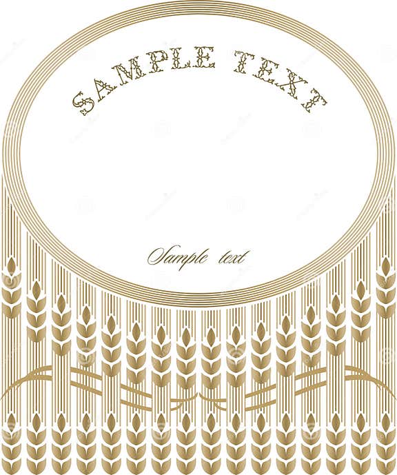 Wheat vignette stock vector. Illustration of grow, abstract - 7240859