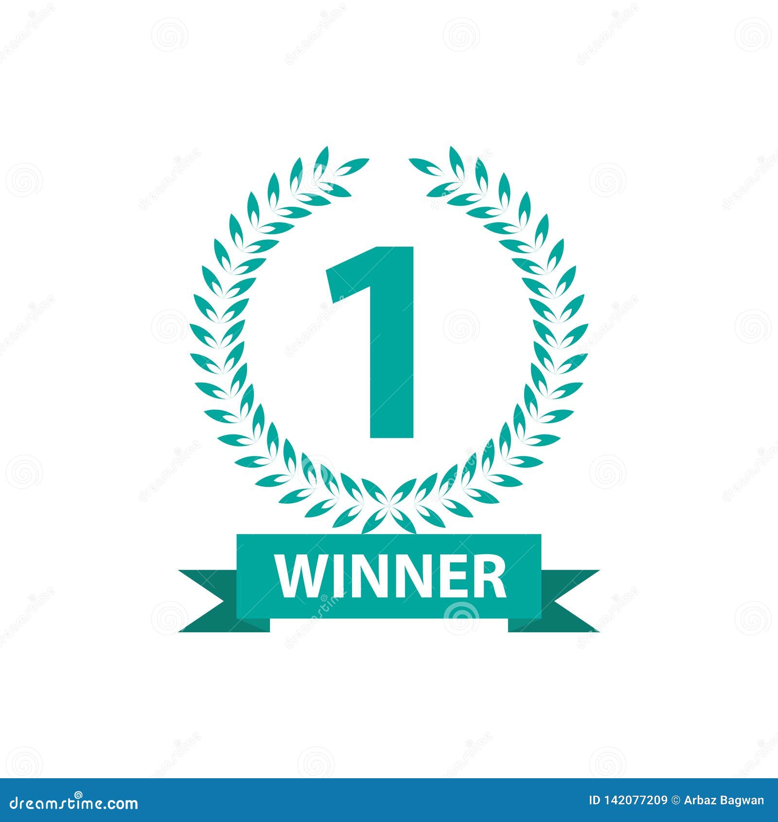 First winner wheat badge stock vector. Illustration of insignia - 142077209