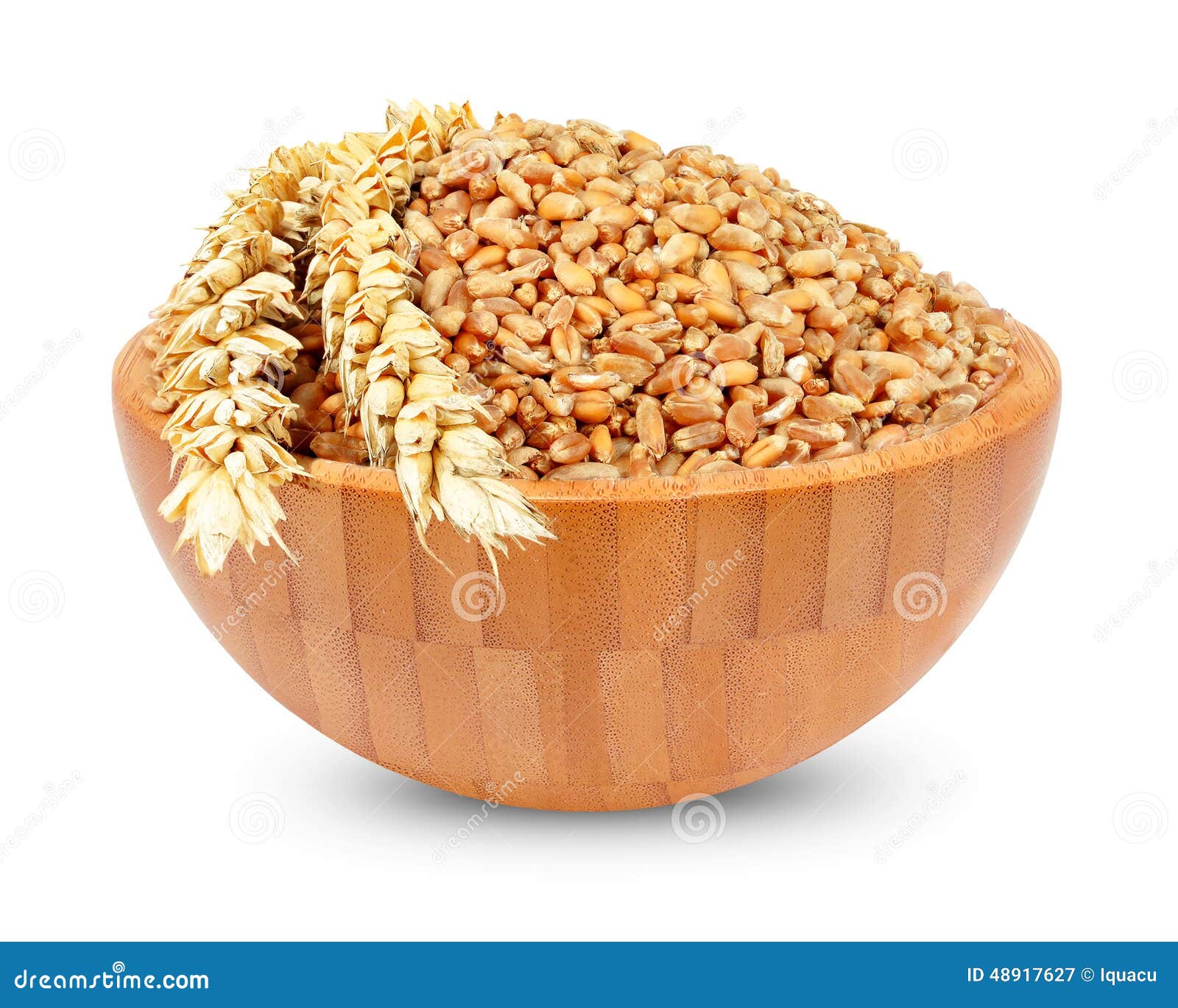 Wheat stock image. Image of bowl, wood, vegetarian, ingredient - 48917627