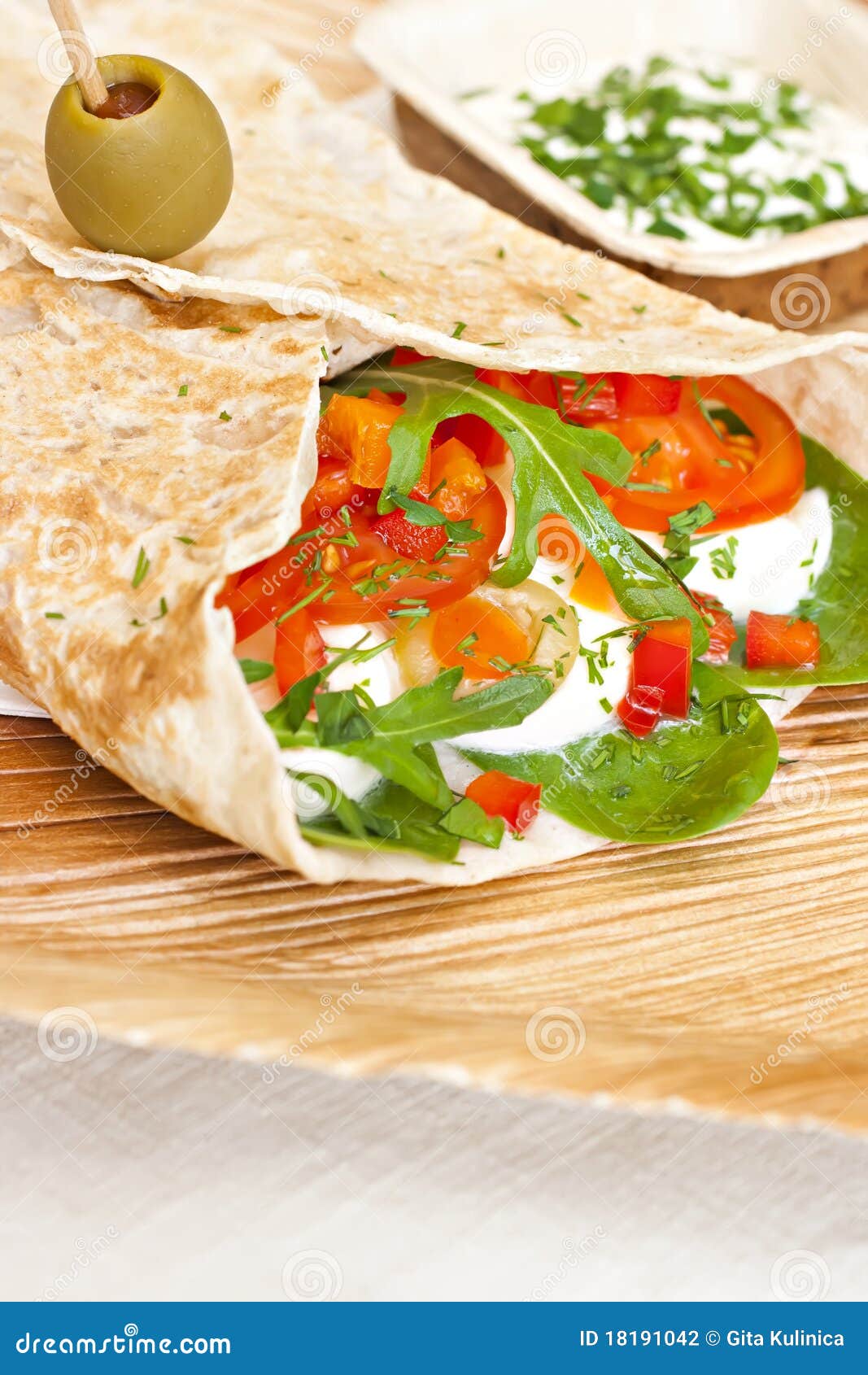 Wheat wraps. stock photo. Image of rolled, prepared, eating - 18191042