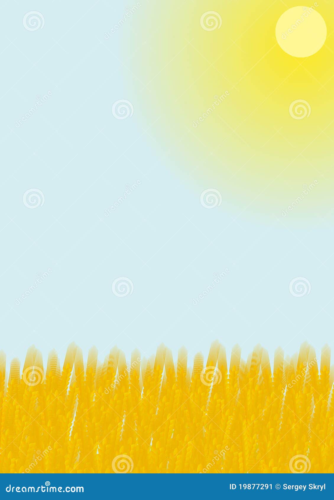 Wheatfield stock vector. Illustration of leaves, wheat - 19877291