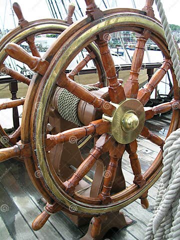 Wheel stock image. Image of sailing, deck, ship, boat, rudder - 10059