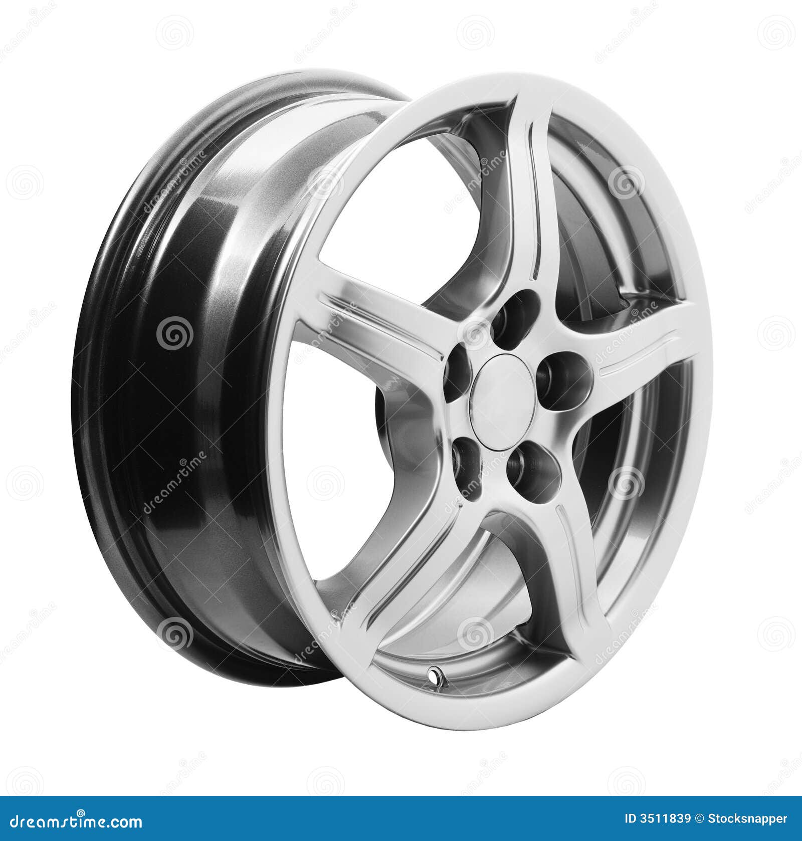Wheel stock image. Image of alloy, wheel, cutout, metallic - 3511839