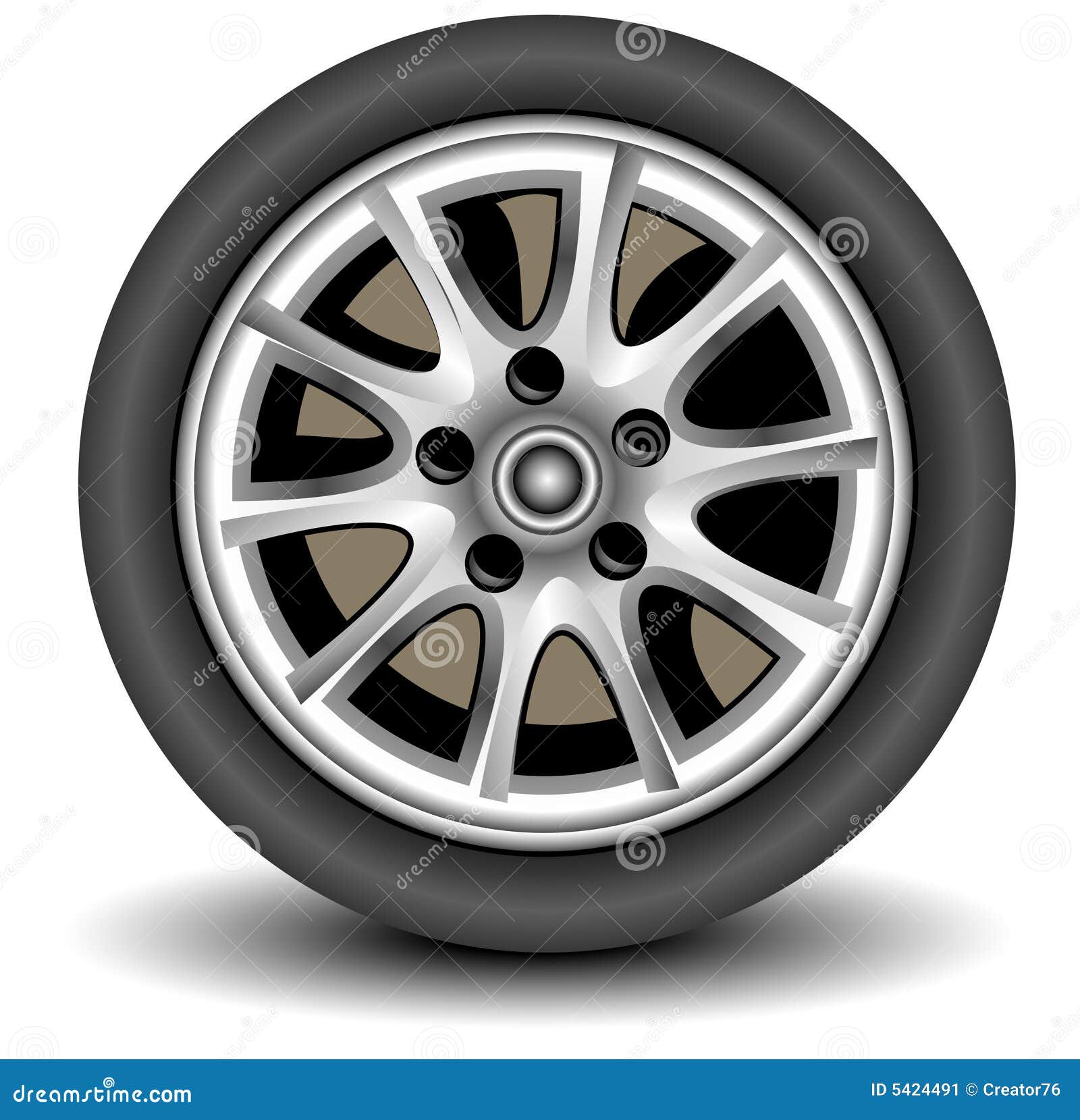Wheel stock vector. Illustration of heap, road, auto, garage - 5424491