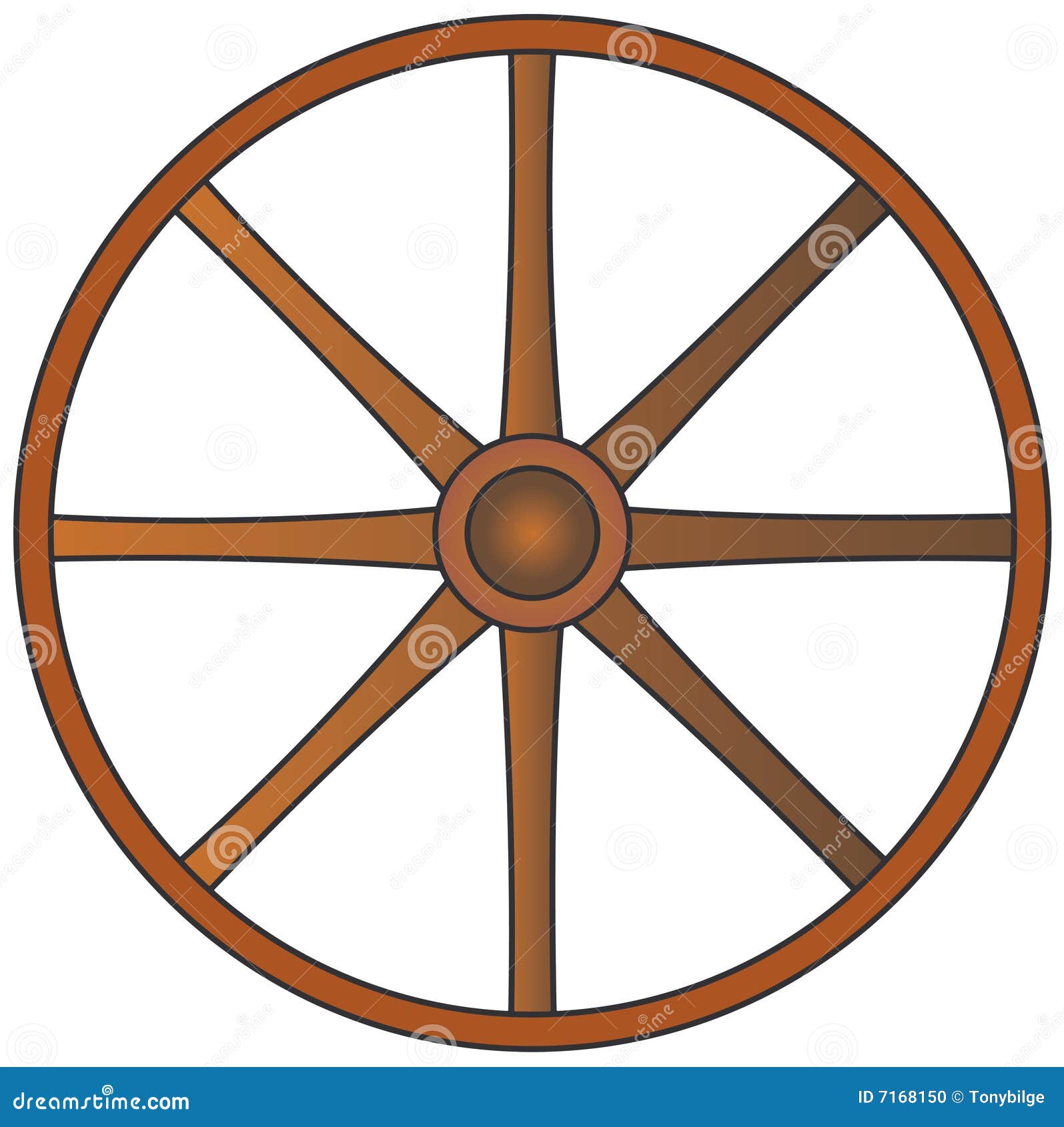 Wheel stock illustration. Illustration of graphic, circle - 7168150