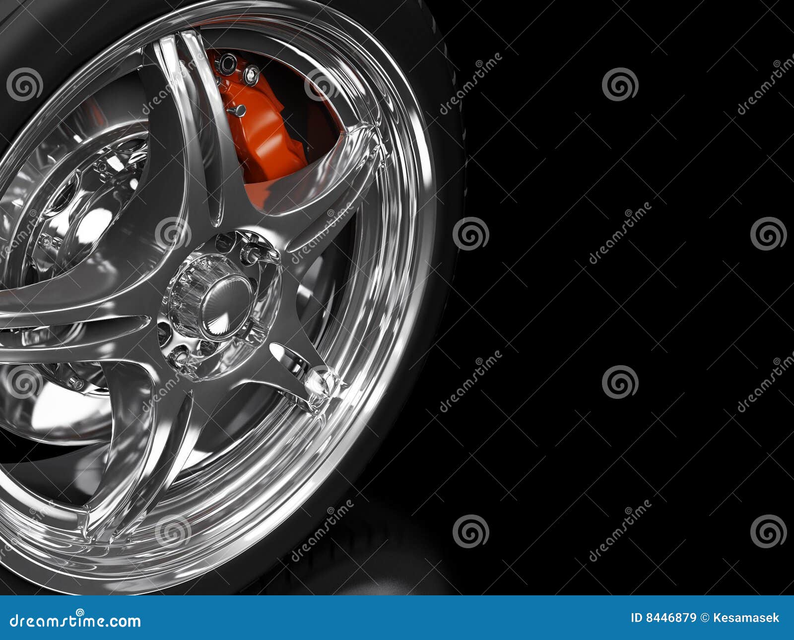 Wheel stock illustration. Illustration of automobile, alloy - 8446879