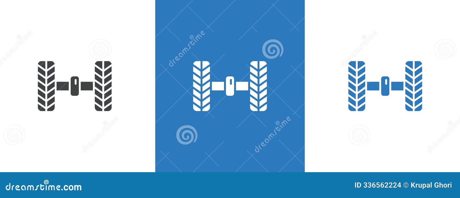 Wheel Alignment Icon Linear Logo Mark In Black And White Vector ...