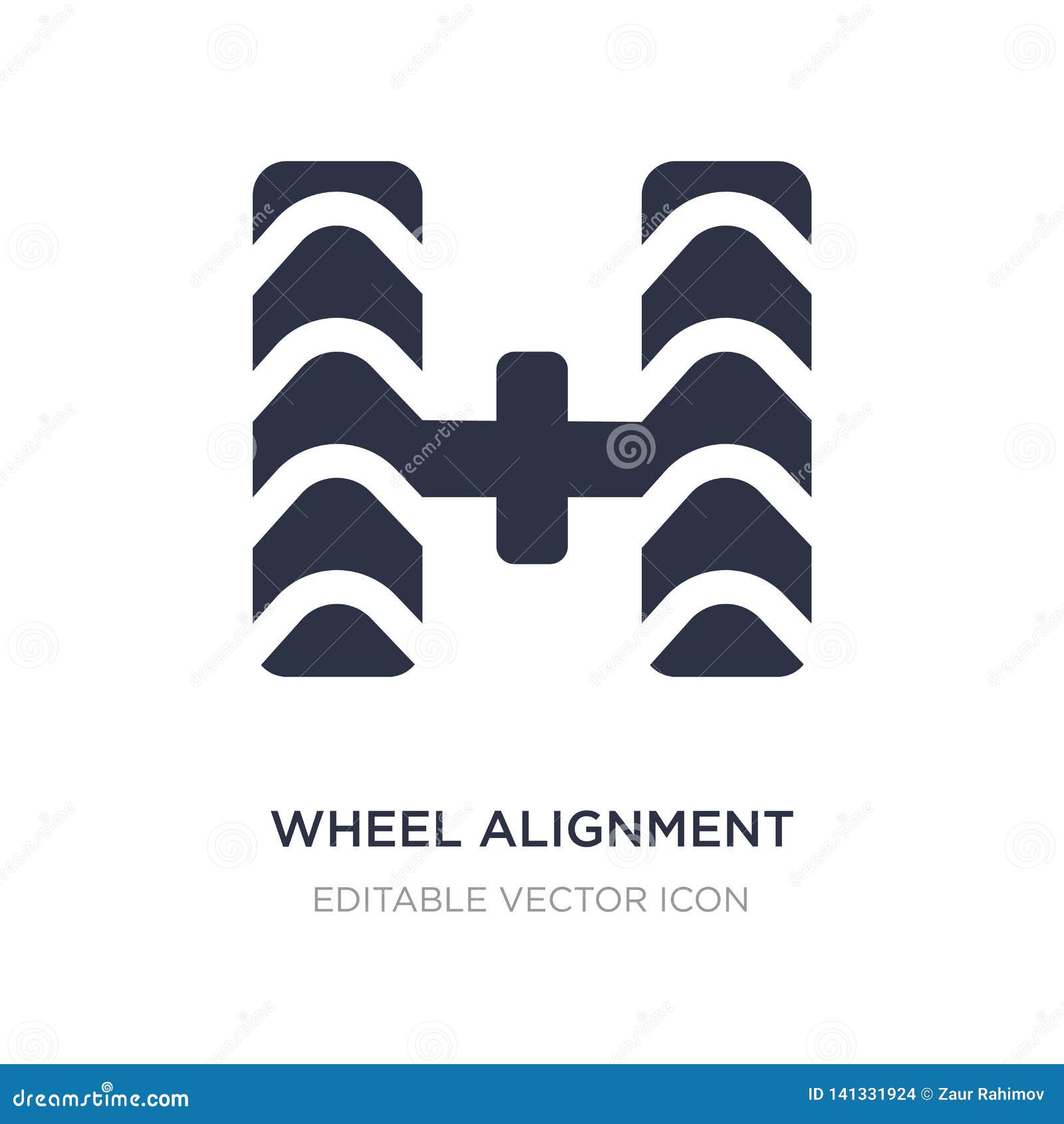 Wheel Alignment Icon on White Background. Simple Element Illustration ...