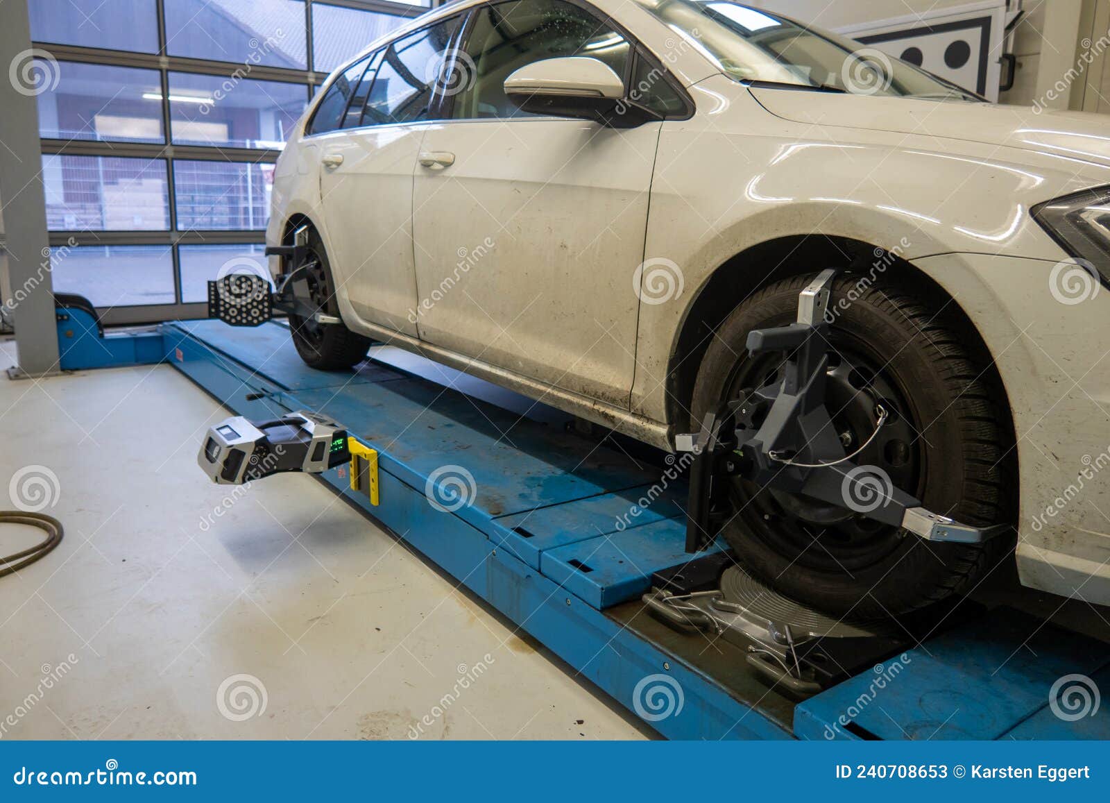 Wheel Alignment with the Latest Laser Technology is Carried Out in a ...