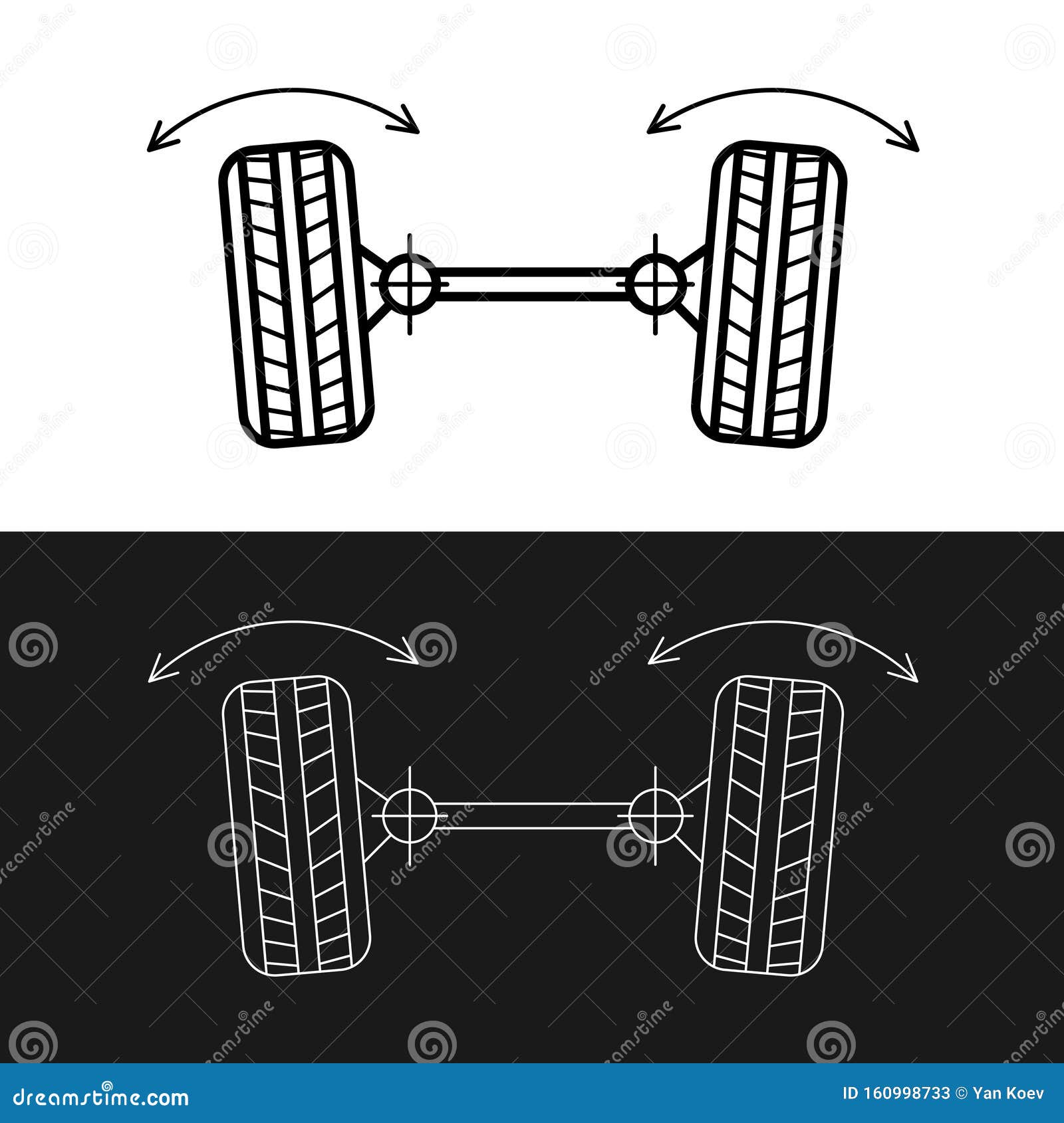 Wheel Alignment Line Icon. Car Suspension Angles Adjustment Stock ... Wheel Alignment Line Icon. Car Suspension Angles Adjustment Stock ...