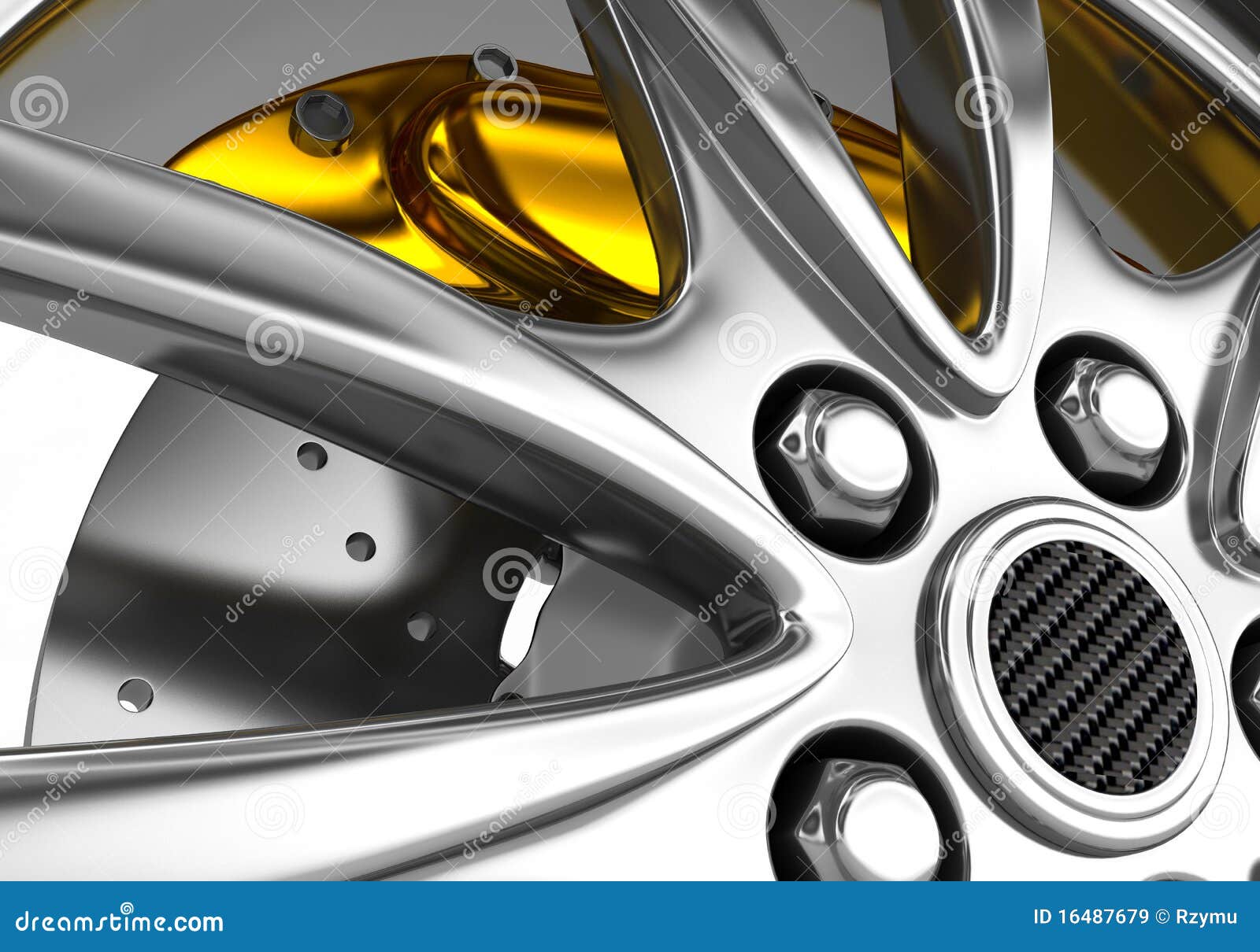 Wheel with Alloy Rims - 3d Render Stock Illustration - Illustration of ...