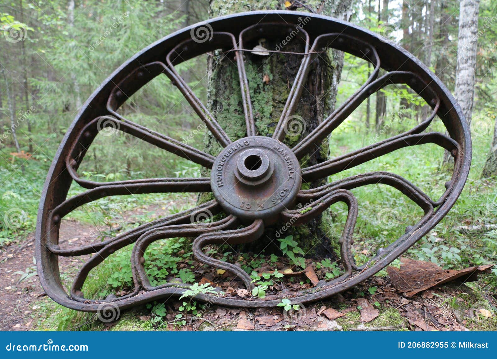 An old wheel stock image. Image of sverdlovskregion - 206882955