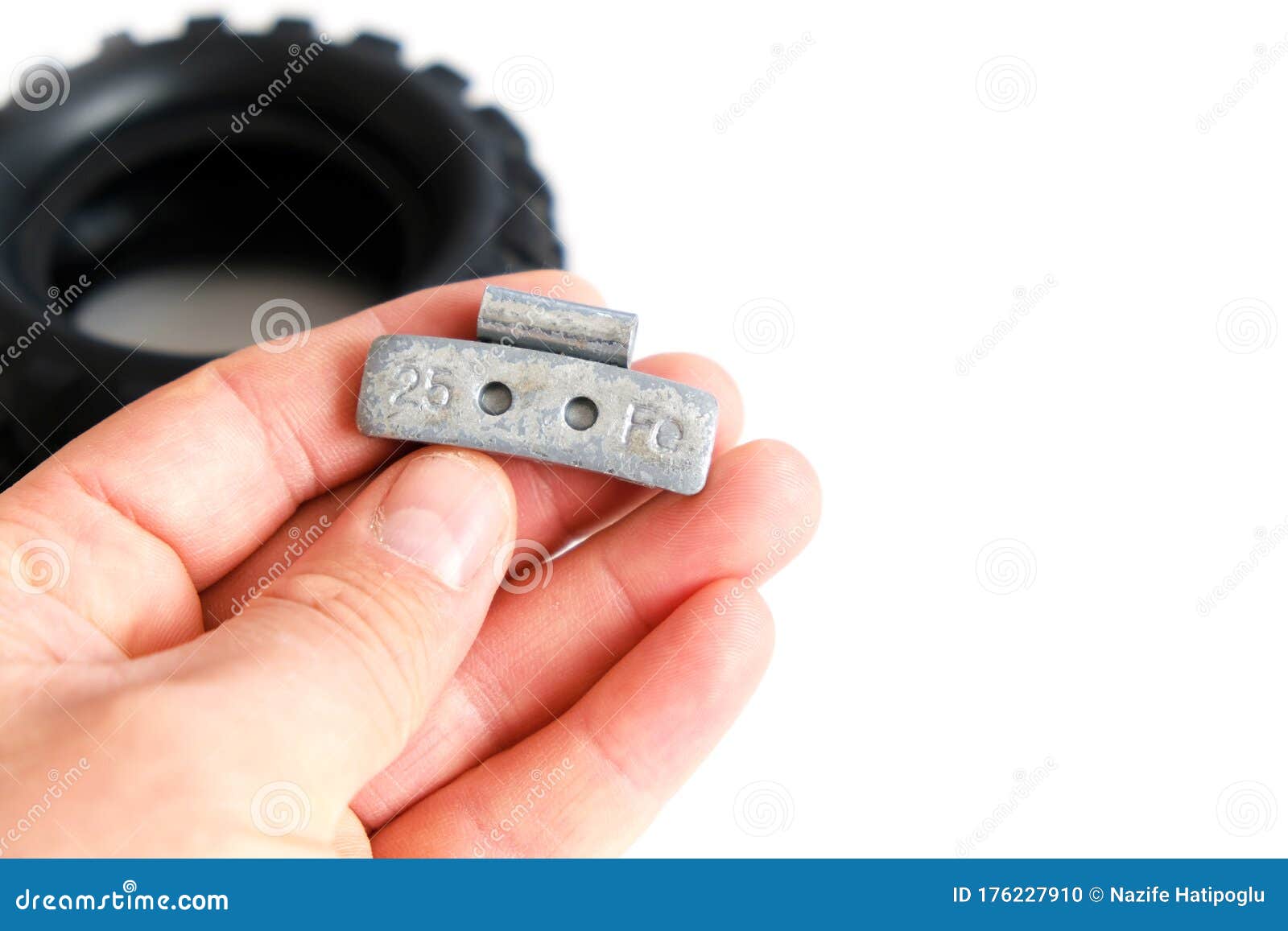 Wheel Balance Lead, 25 G of Lead for Balancing Stock Photo - Image of ...