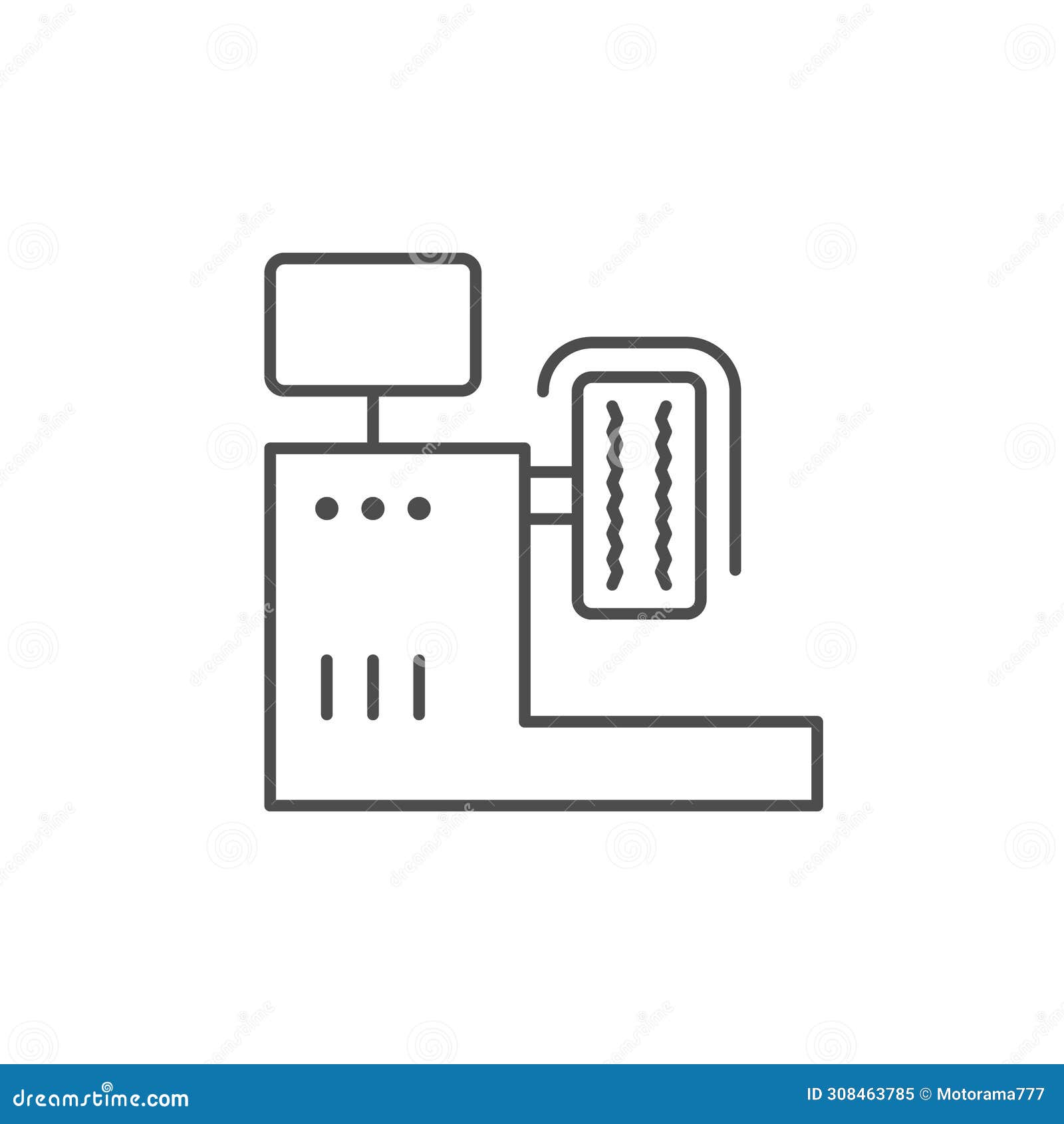 Red Balancer Machine Cartoon Vector | CartoonDealer.com #16404453