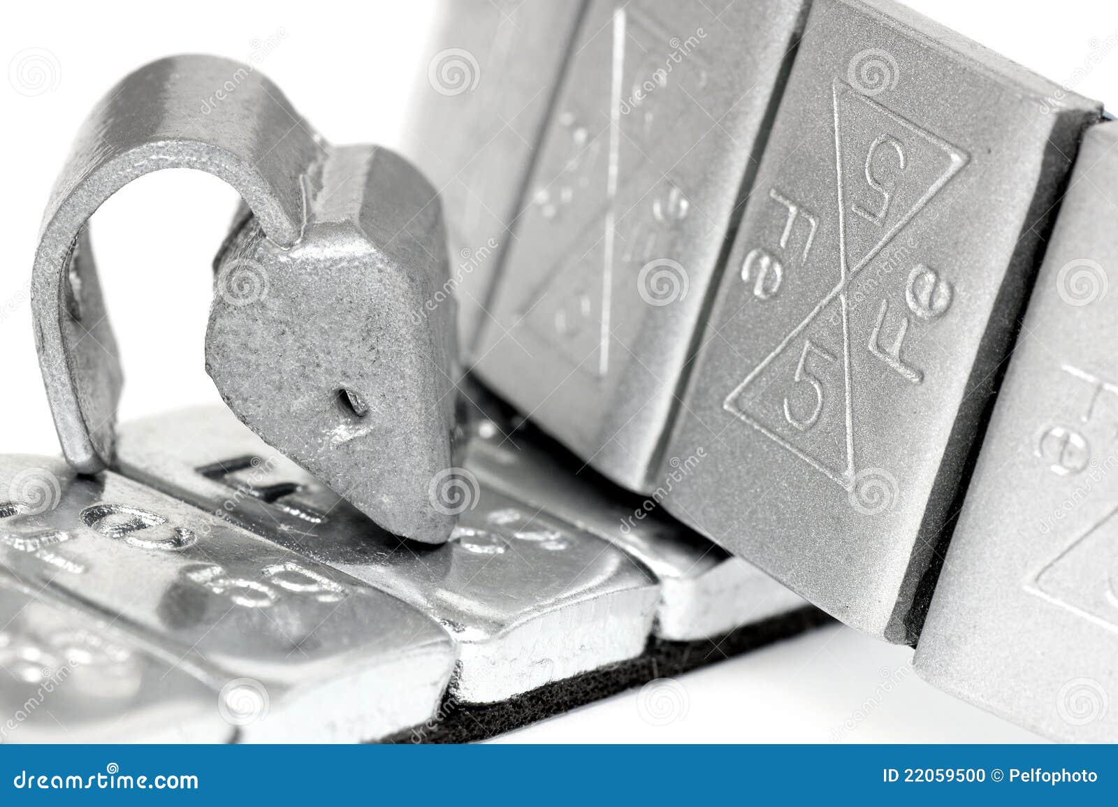Wheel balancing weights. stock photo. Image of object - 22059500
