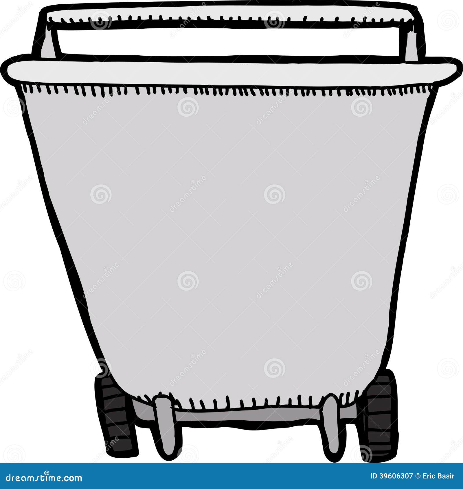 Wheel Barrel Front View stock vector. Illustration of isolated - 39606307