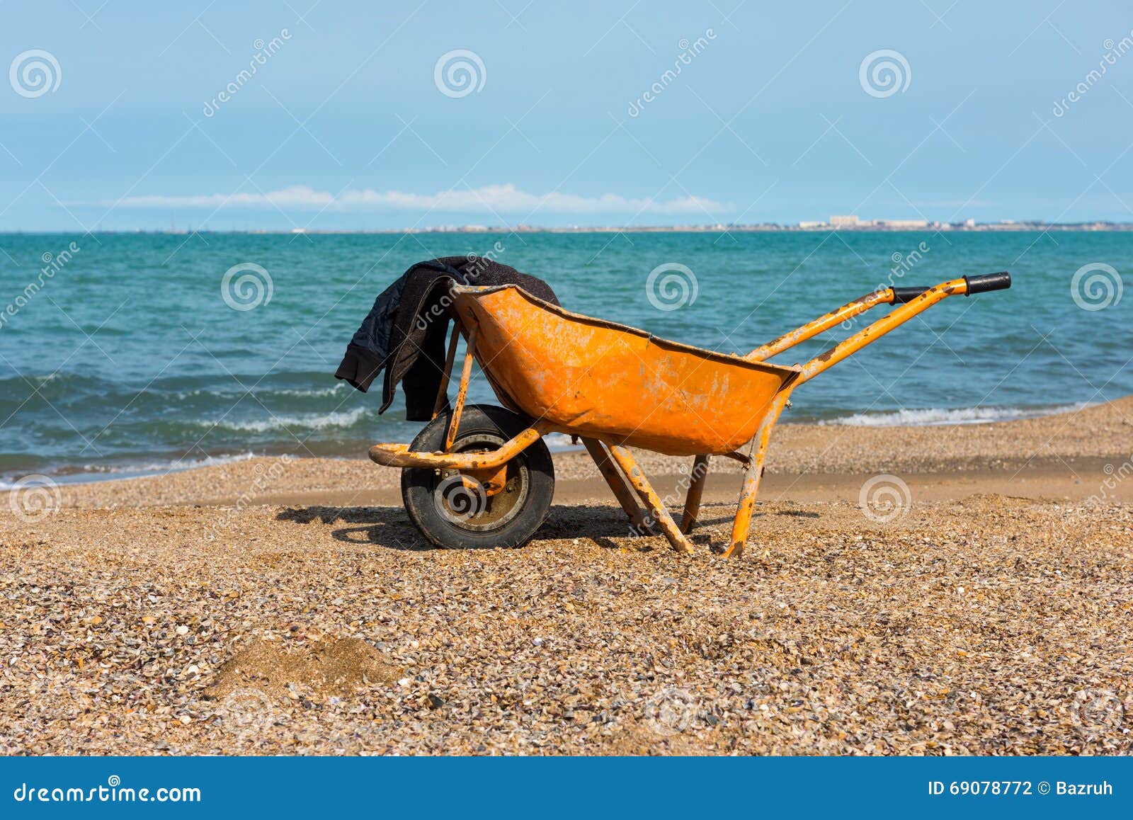 Wheel barrel stock photo. Image of country, barrow, bloom - 69078772