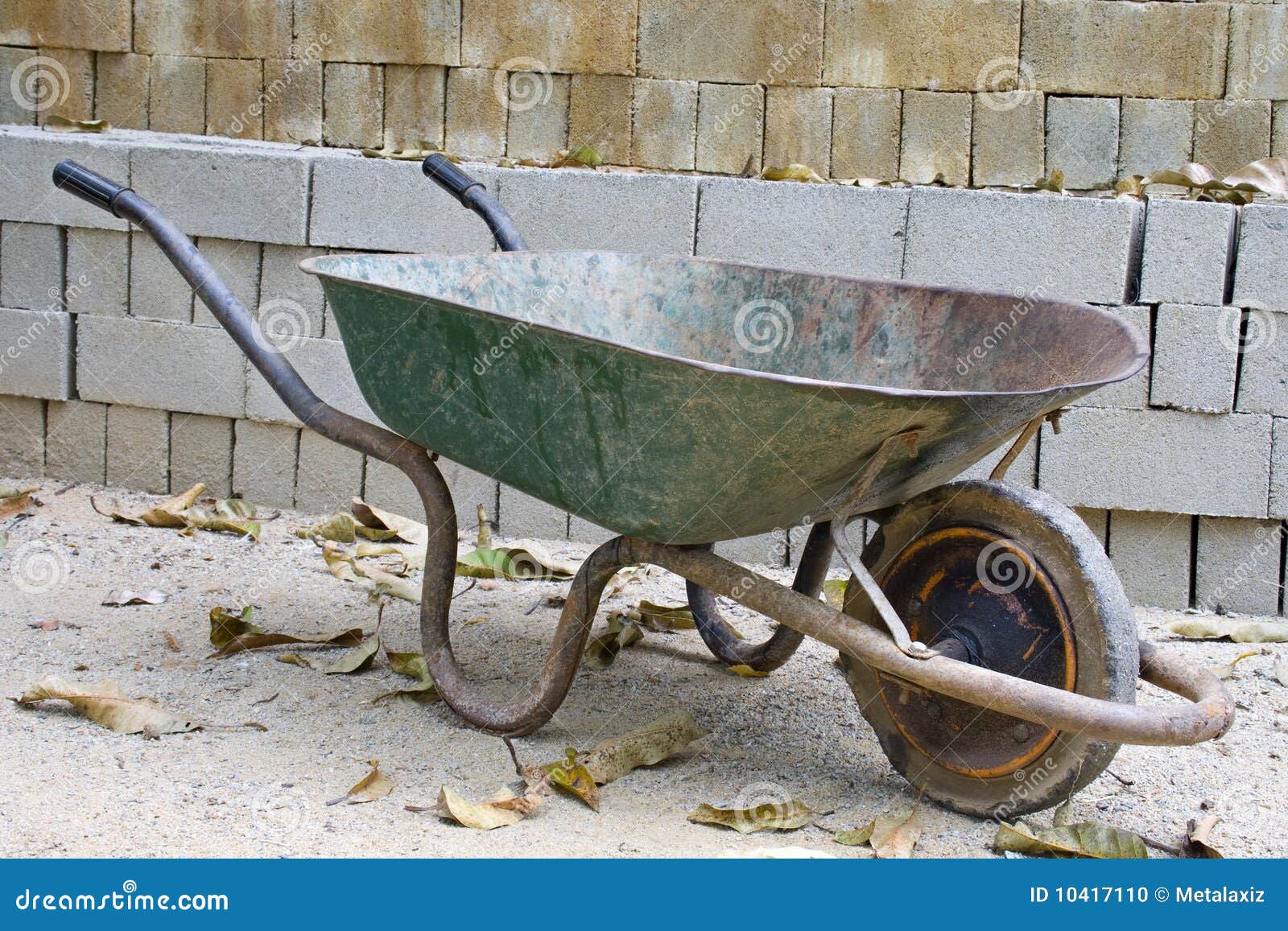 Wheel Barrow stock photo. Image of environment, rough - 10417110